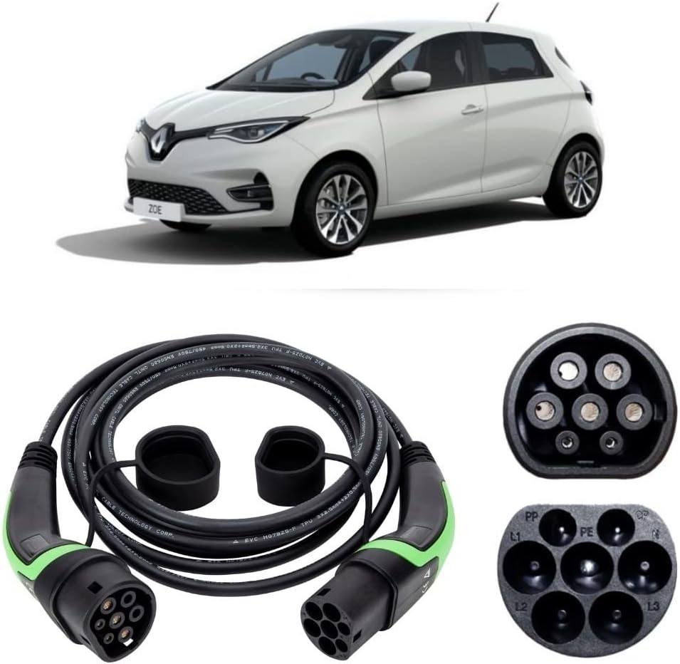 EV Power 5M - Zoe Charging Cable - Type 2 to Type 2 Charging Cable ...