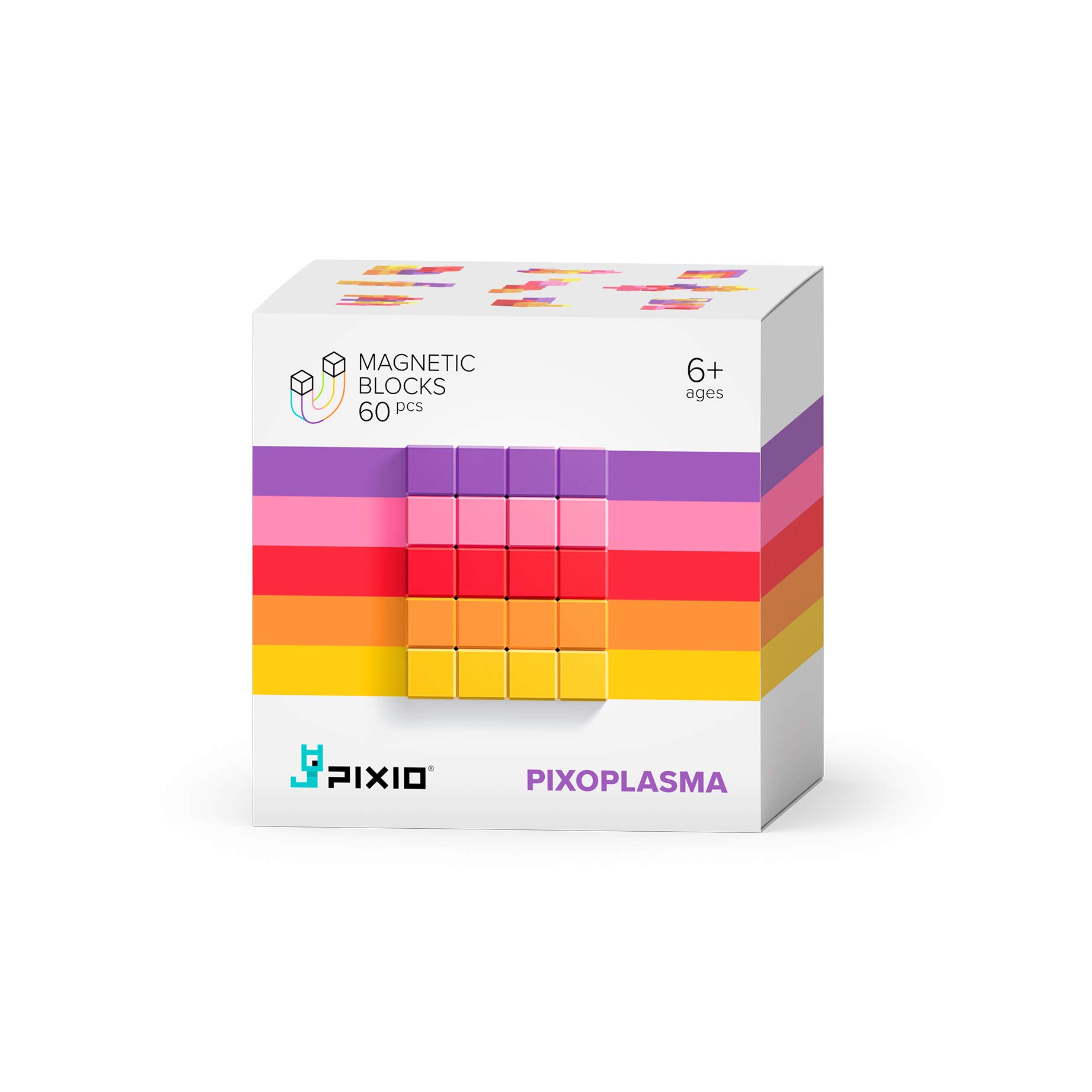 PIXIO Pixoplasma Abstract Series 60 Magnetic Blocks Construction Set ...