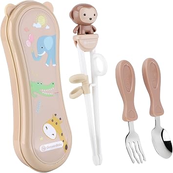 Amazon.com: Goryeo Baby Toddler Utensils Stainless Steel Kids ...