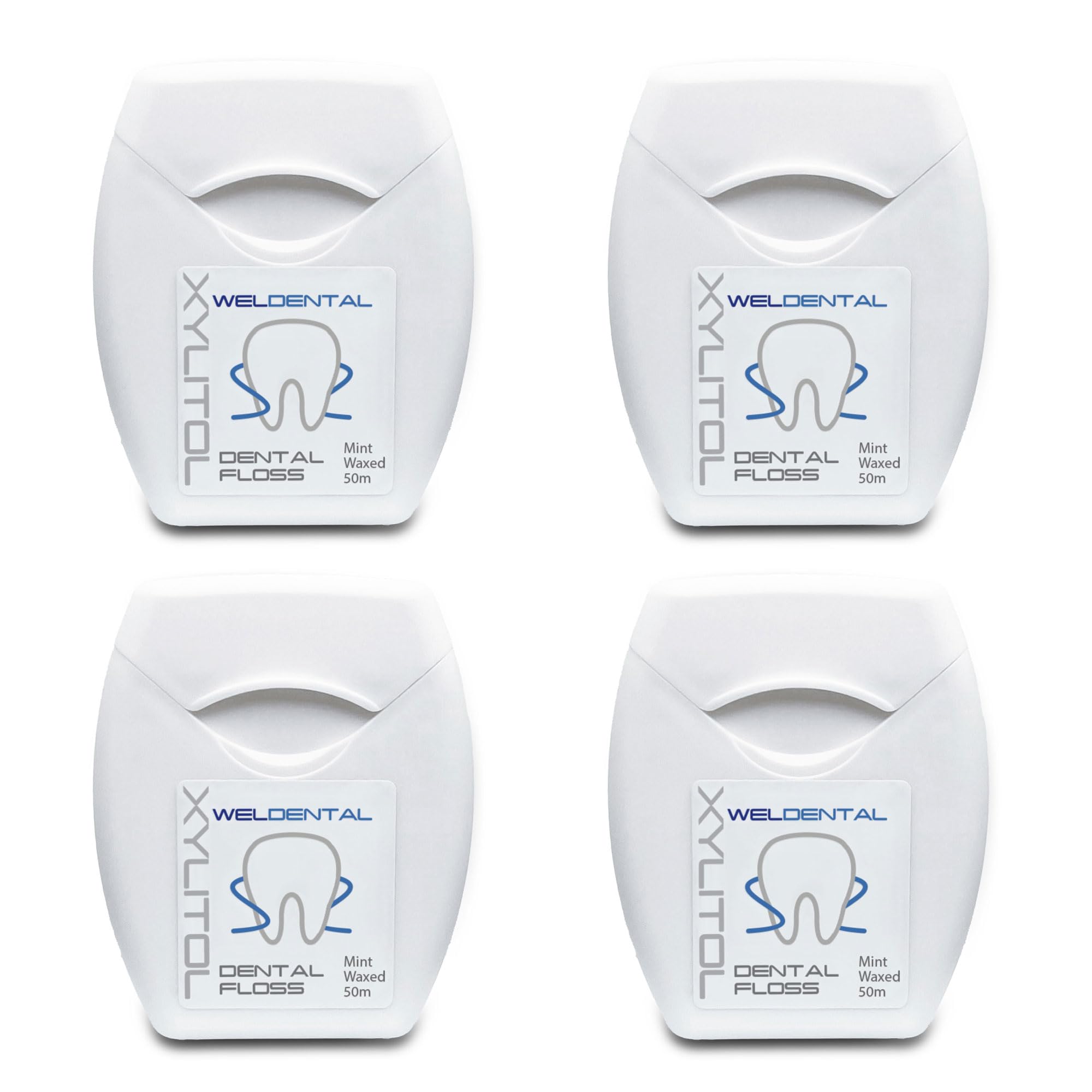 Amazon.com : Weldental Xylitol Dental Floss 50m, 168ft per Pack (4-Pack ...