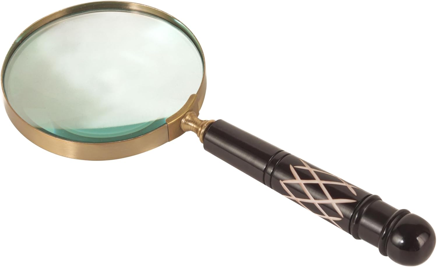 Amazon.com: ANONYO 10X Magnifying Glass Lens with Antique Brass Finish ...