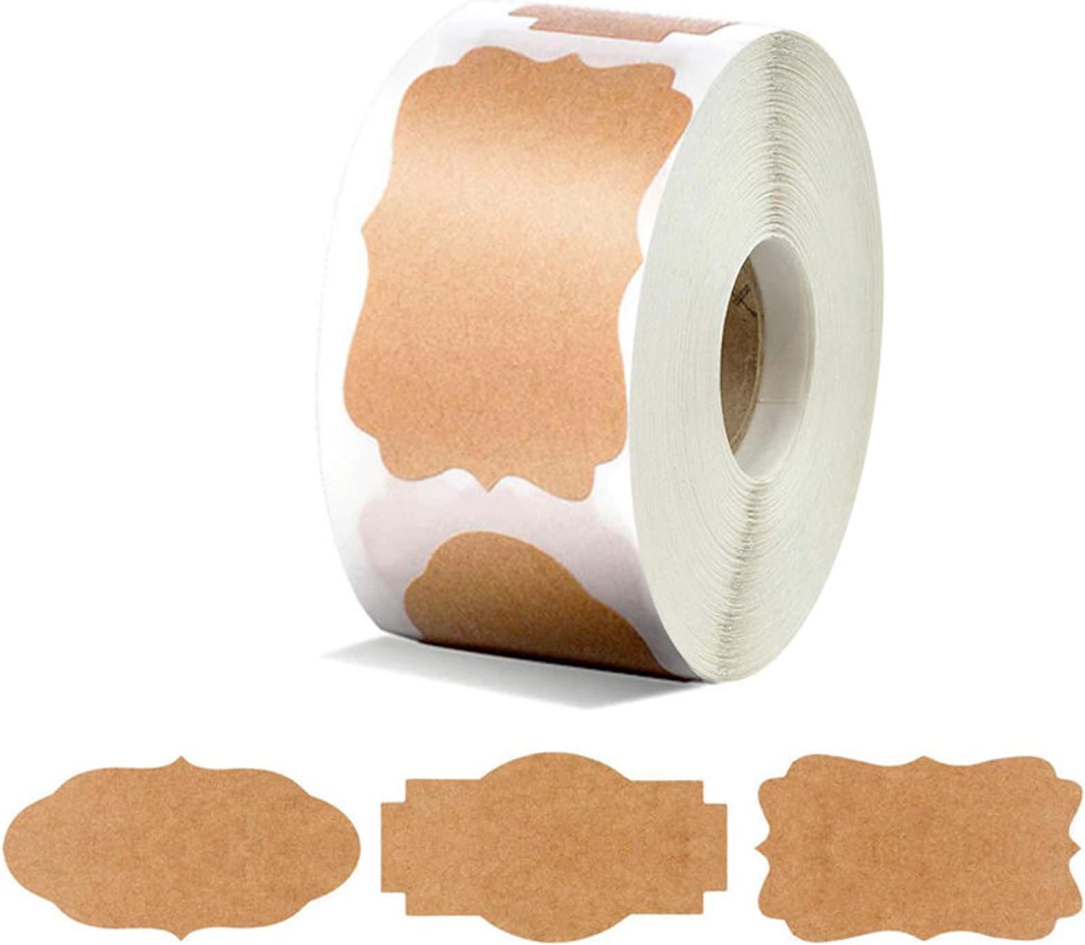 Amazon.com : 300PCS Canning Labels Name Tags Stickers, Kraft Paper Gift ...