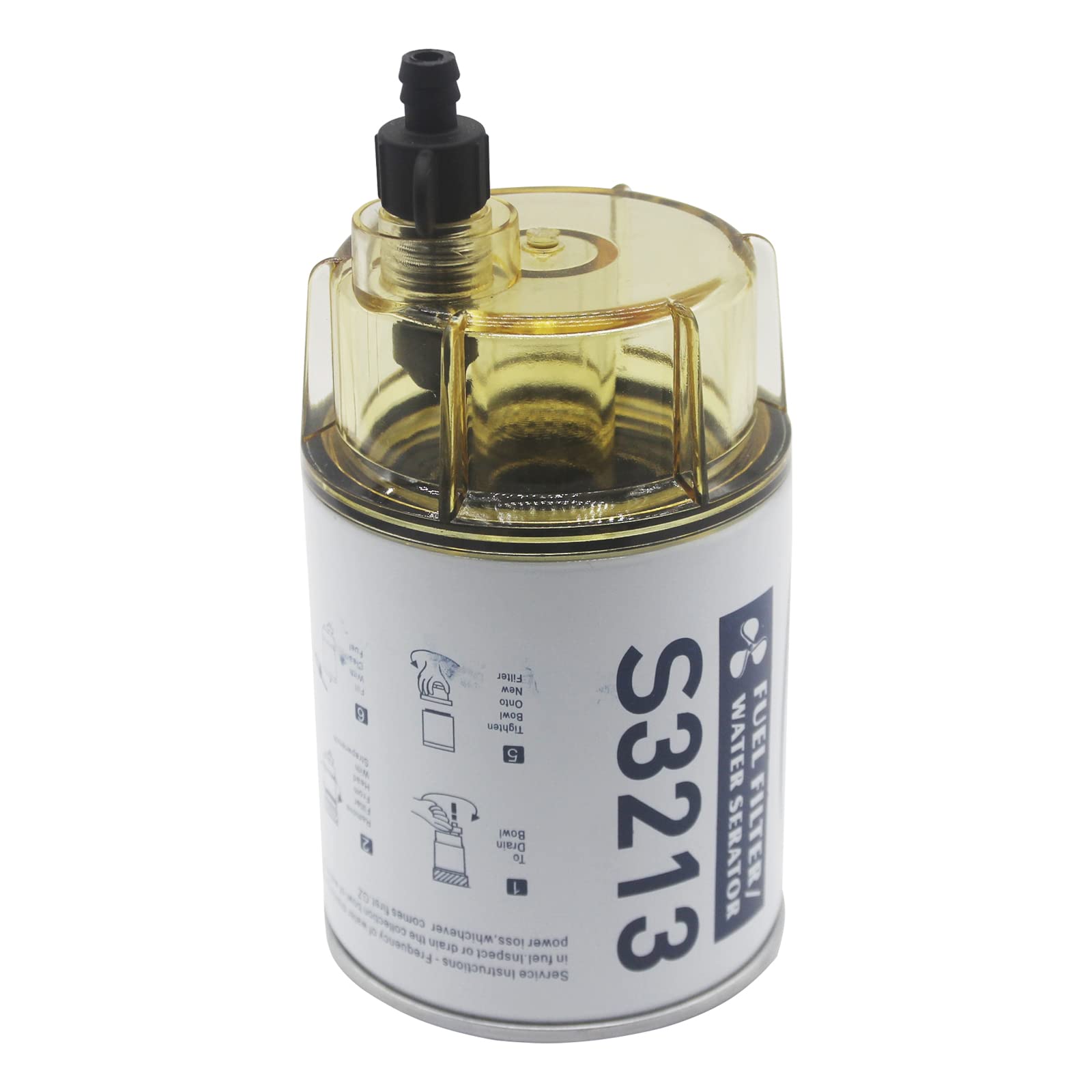 S3213 Fuel Filter Marine Fuel Water Separator With Clear Bowl ...