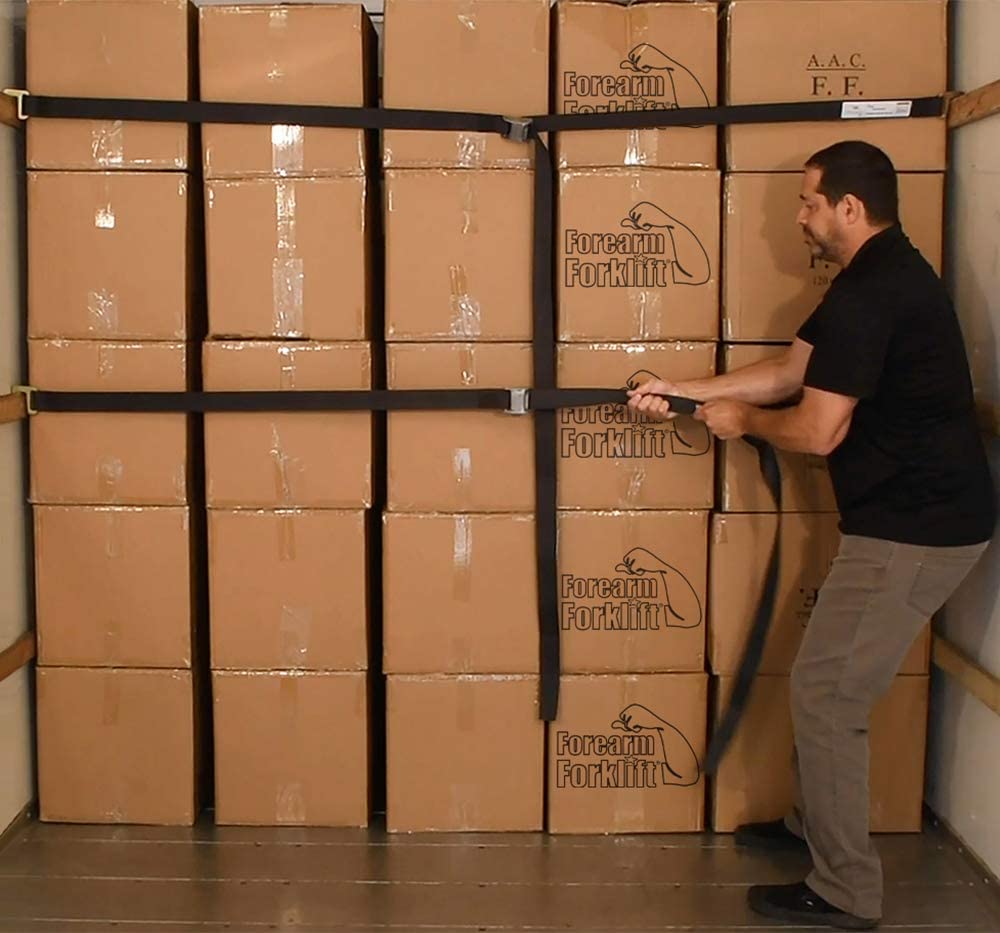 Snapklik.com : Forearm Forklift Tie Down Strap For Wood Rails - For ...