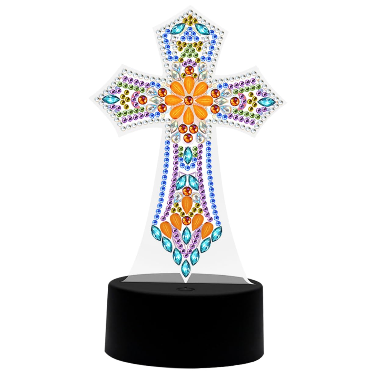 DOITOOL Cross Lamp Cross Light DIY Rhinestones Painting Crafts ...