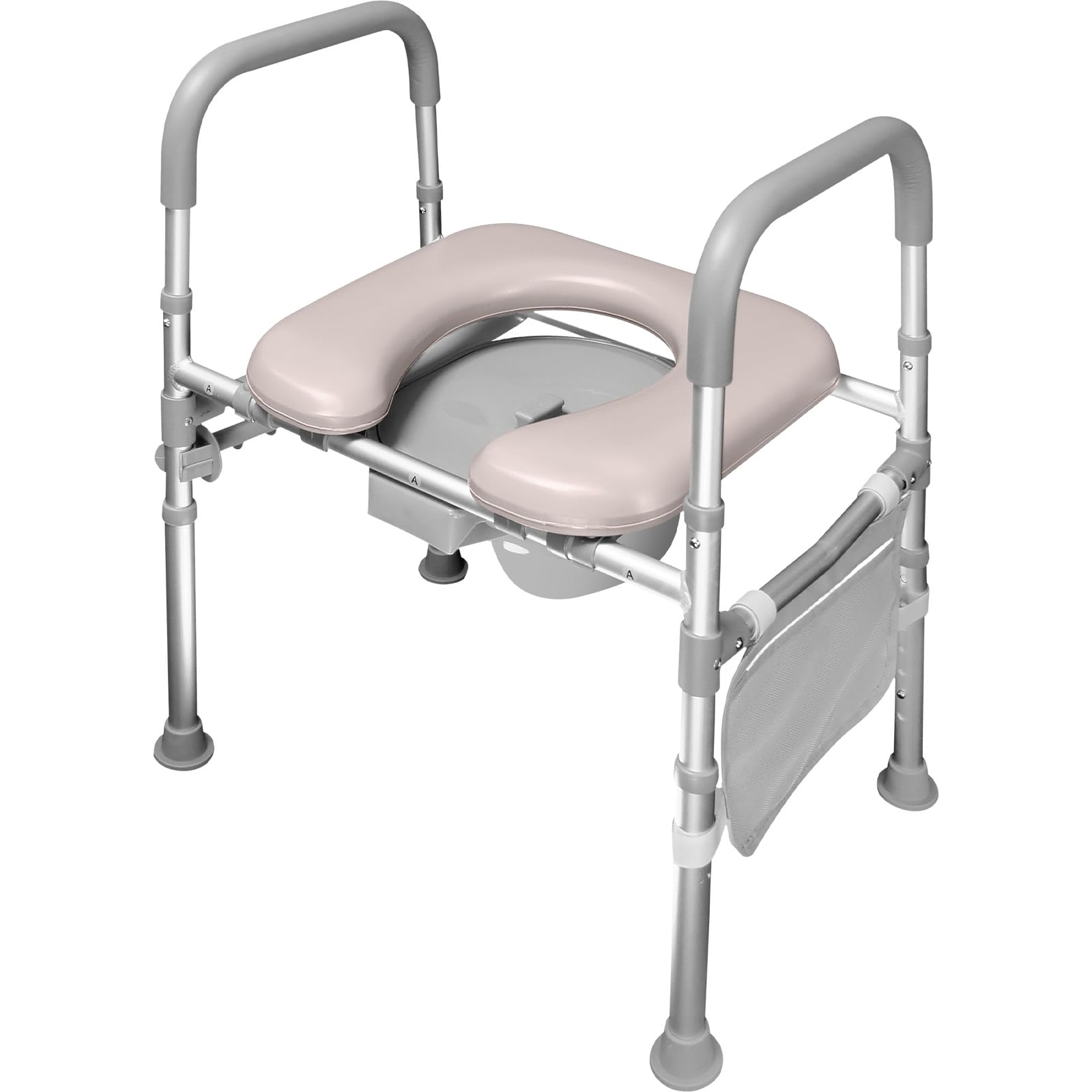 Snapklik.com : JumboTIGER 3 In1 Aluminum Bedside Commode, Standard Seat ...