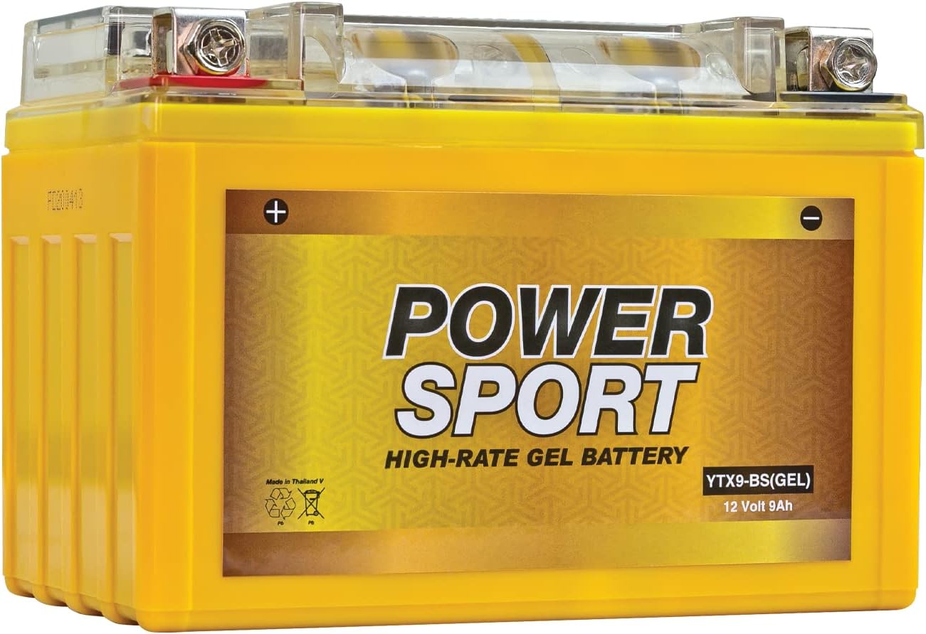 Amazon.com: ExpertPower YTX9-BS(GEL) 12V 9AH 180 CCA Motorcycle Battery ...