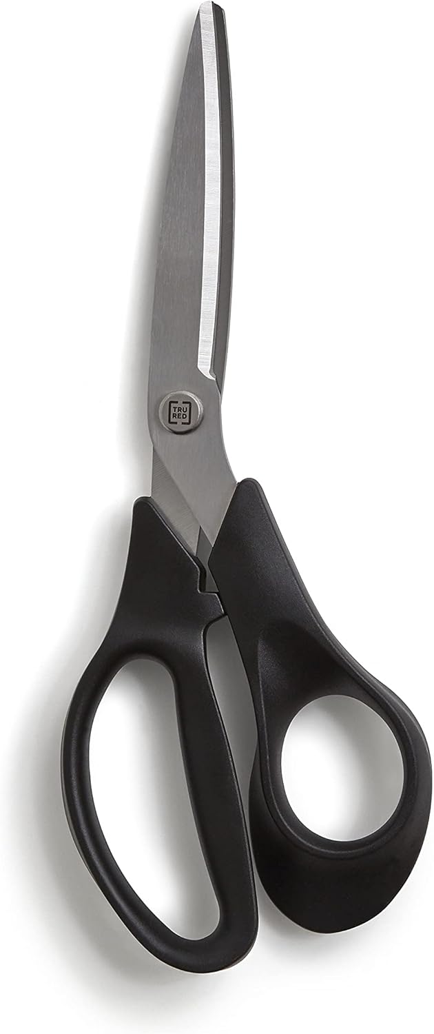Amazon.com: Staples TRU RED 24380513 8 Stainless Steel Scissors, Bent ...