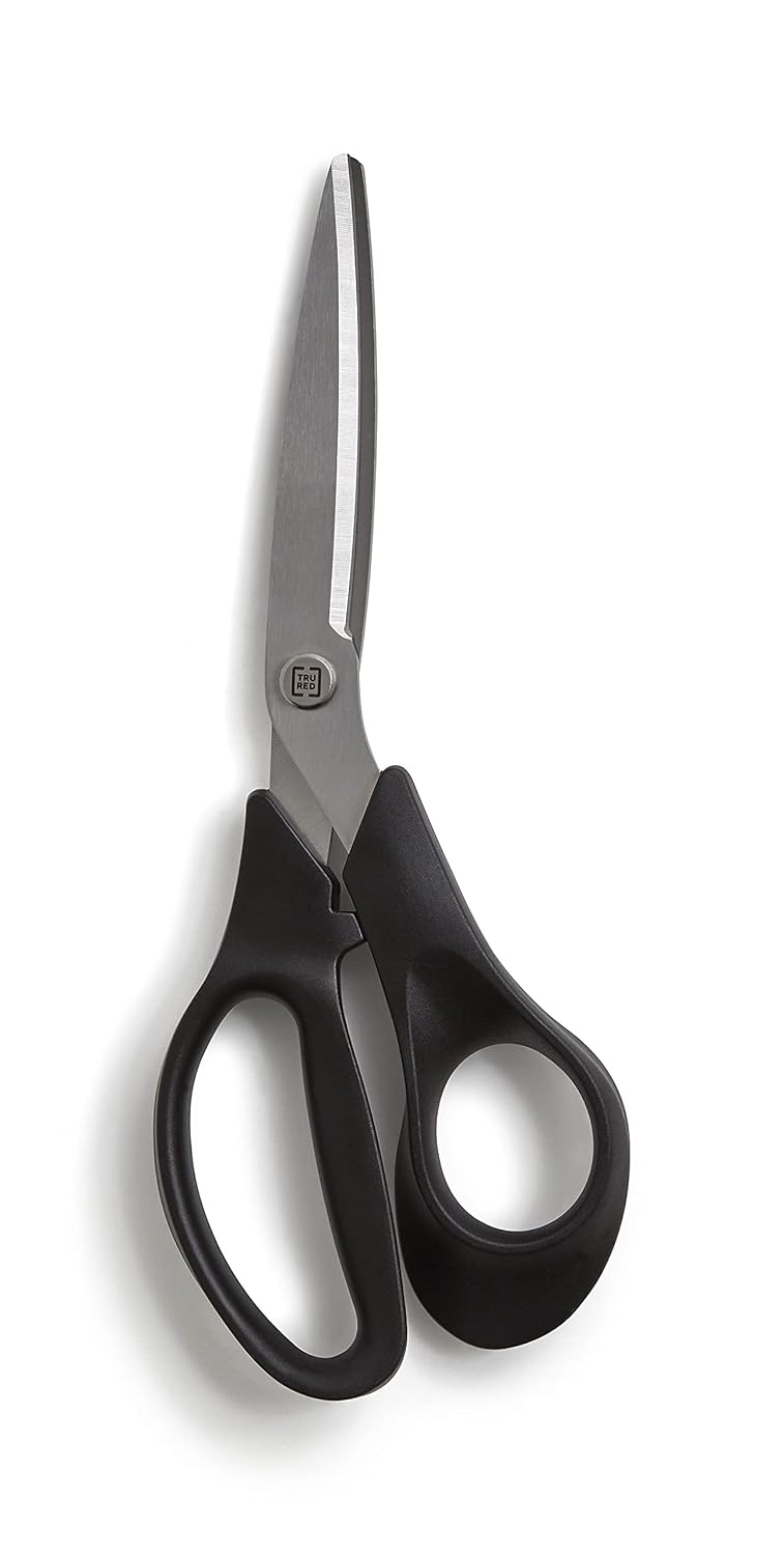 Amazon.com: TRU RED 24380513 8 Stainless Steel Scissors, Bent Handle ...