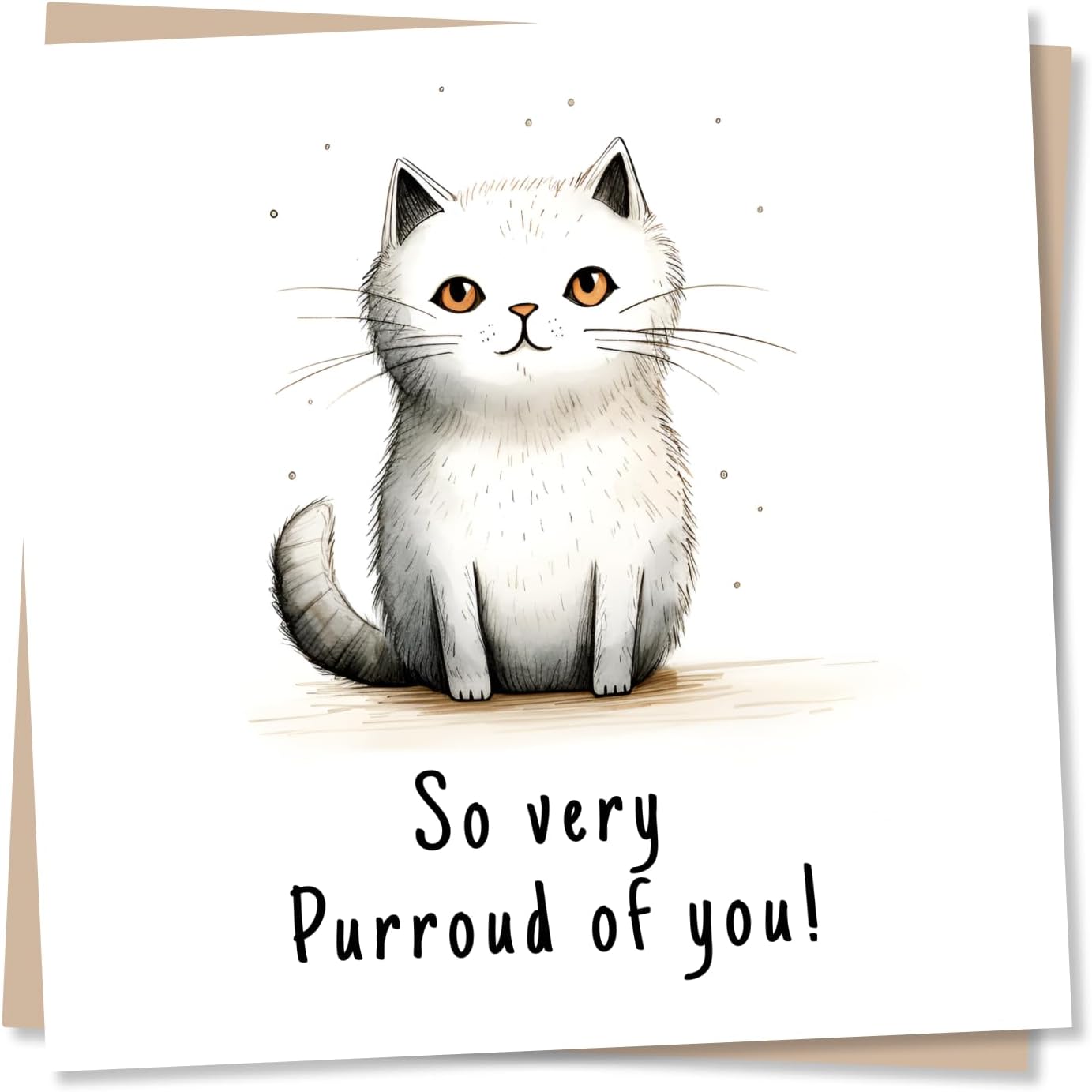So Very Purroud Of You - Cat Congratulations Card - Exam Success ...