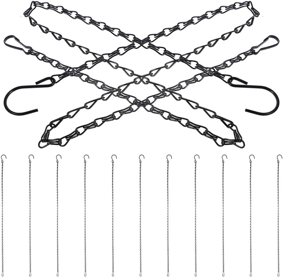 Amazon.com: BESPORTBLE 10pcs Metal S-Hook Hanging Chains for Birdcages ...