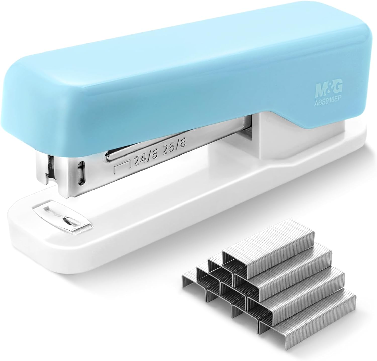 Amazon.com : M&G Desktop Stapler, Basic Office Stapler with 1000 Staples, 20 Sheet Capacity ...