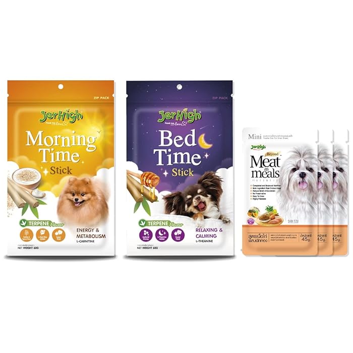 Buy Jerhigh Dog Treat & Food for Energy & Relaxing - Morning Time Stick ...