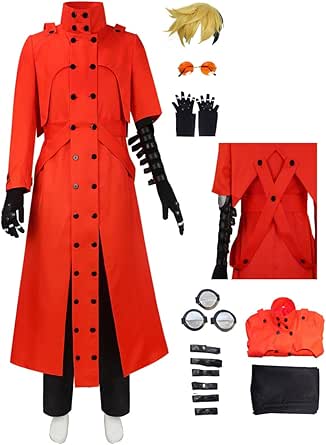 Amazon.com: Liuyumin Adult Vash the Stampede Costume Suit Anime Trigun ...