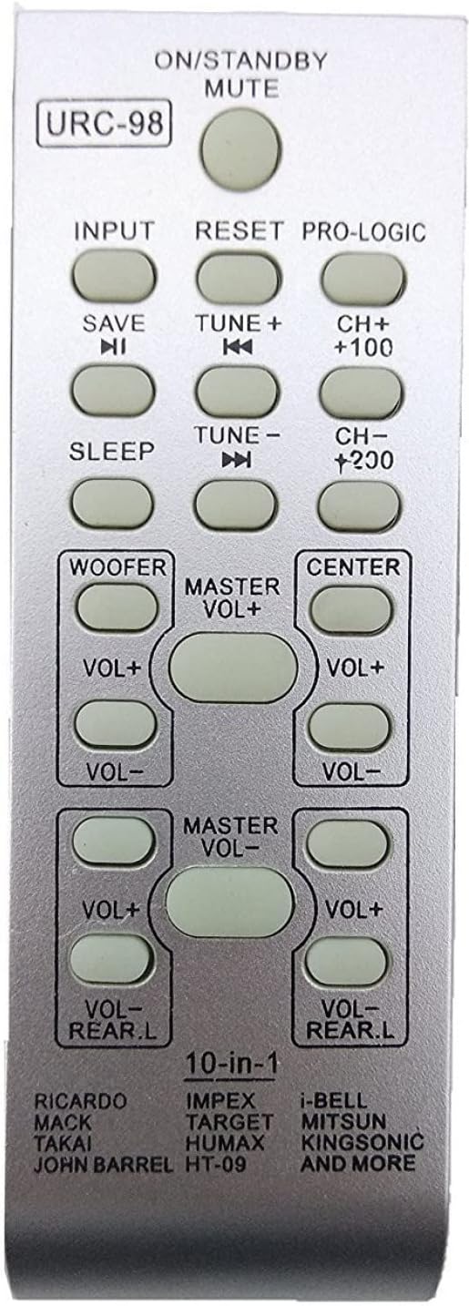 Buy Xpecial URC98 (10 in 1) Universal Remote Compatible with IMPEX ...