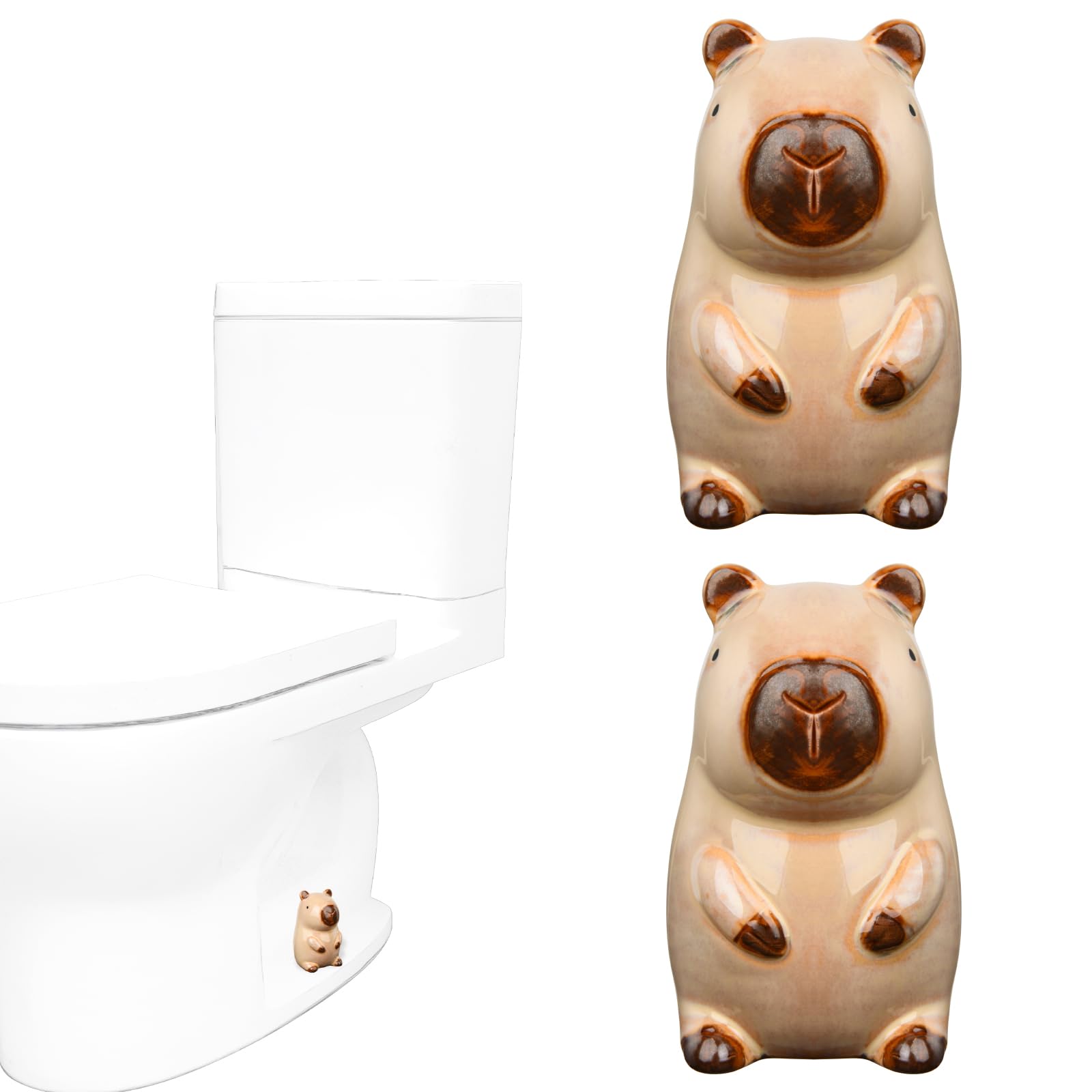 Snapklik.com : Toilet Bolt Caps, Ceramic Capybara Toilet Bolt Covers ...