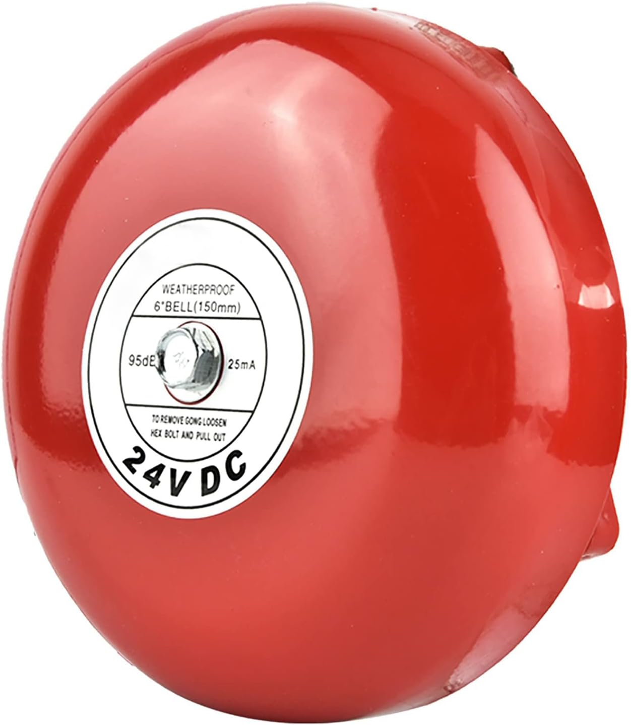 Red Fire Alarm Bell 6 Inch 120 Volt - Household Alarms And Detectors ...