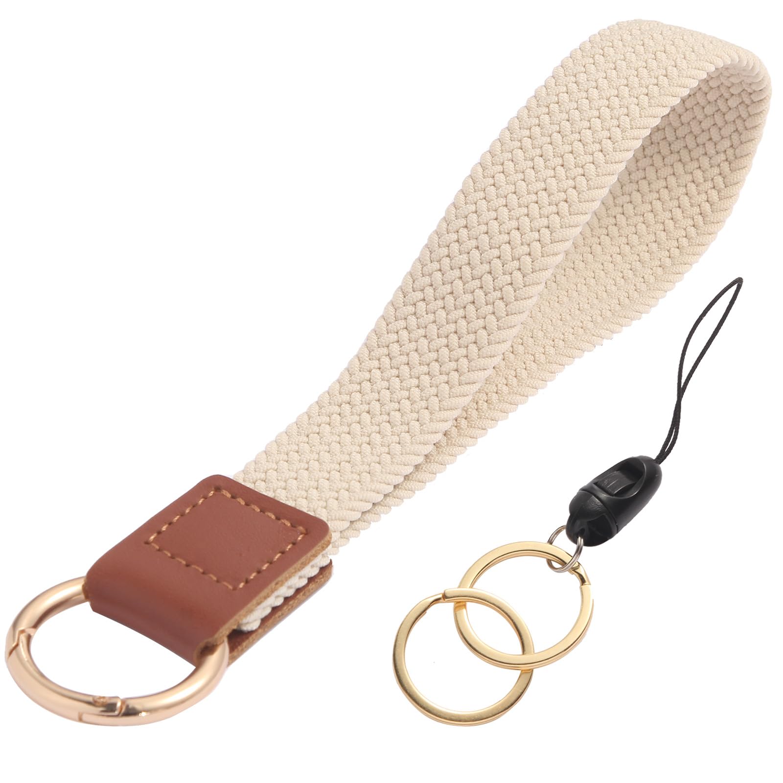 Amazon.com: XCHIN Stretchy Key Chain, Wristlet Strap for Women & Men ...