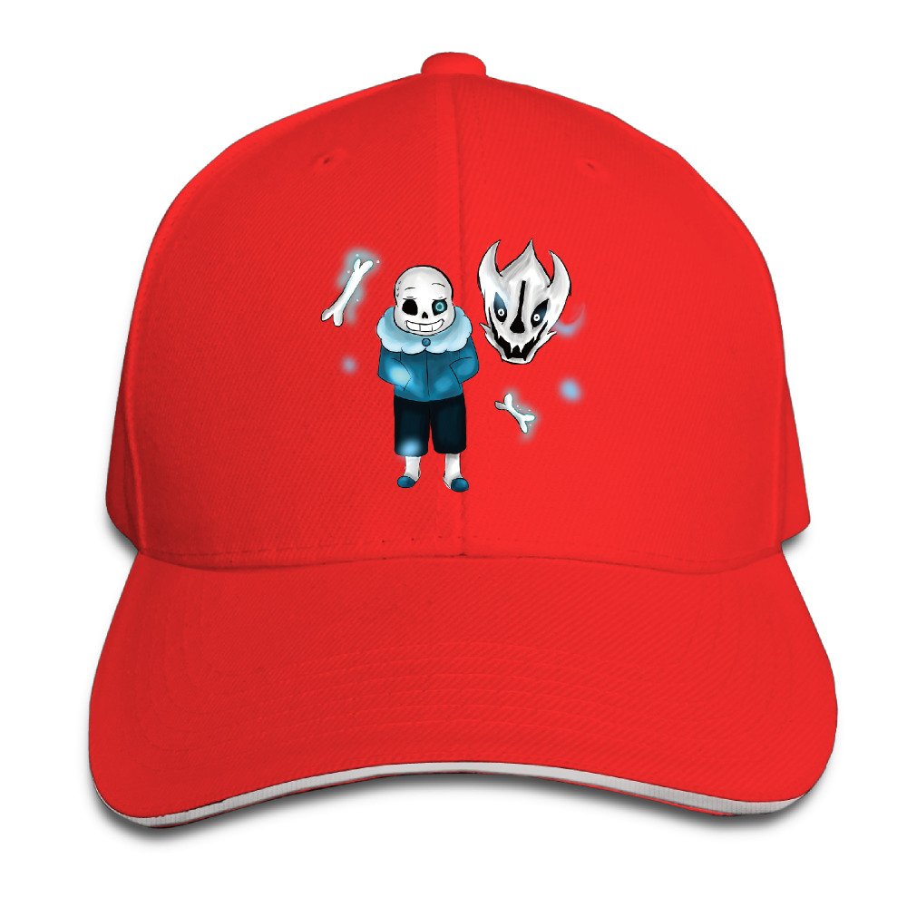 Unisex Undertale Sans With Gaster Blaster Golf Sandwich Caps Adjustable ...