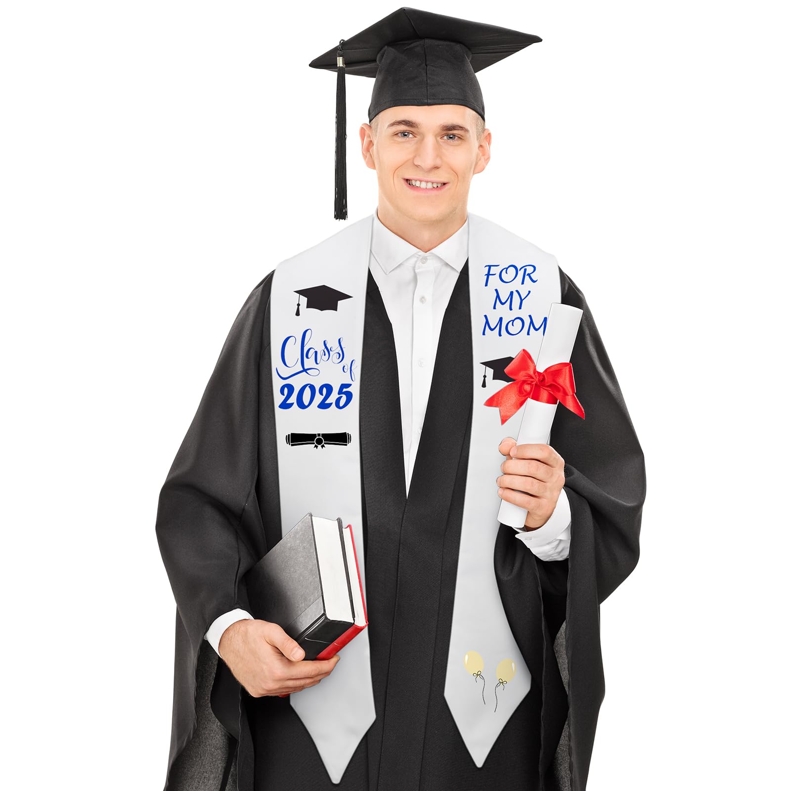 Snapklik.com : Coume 2025 Sublimation Graduation Stole Sash Blank Plain ...