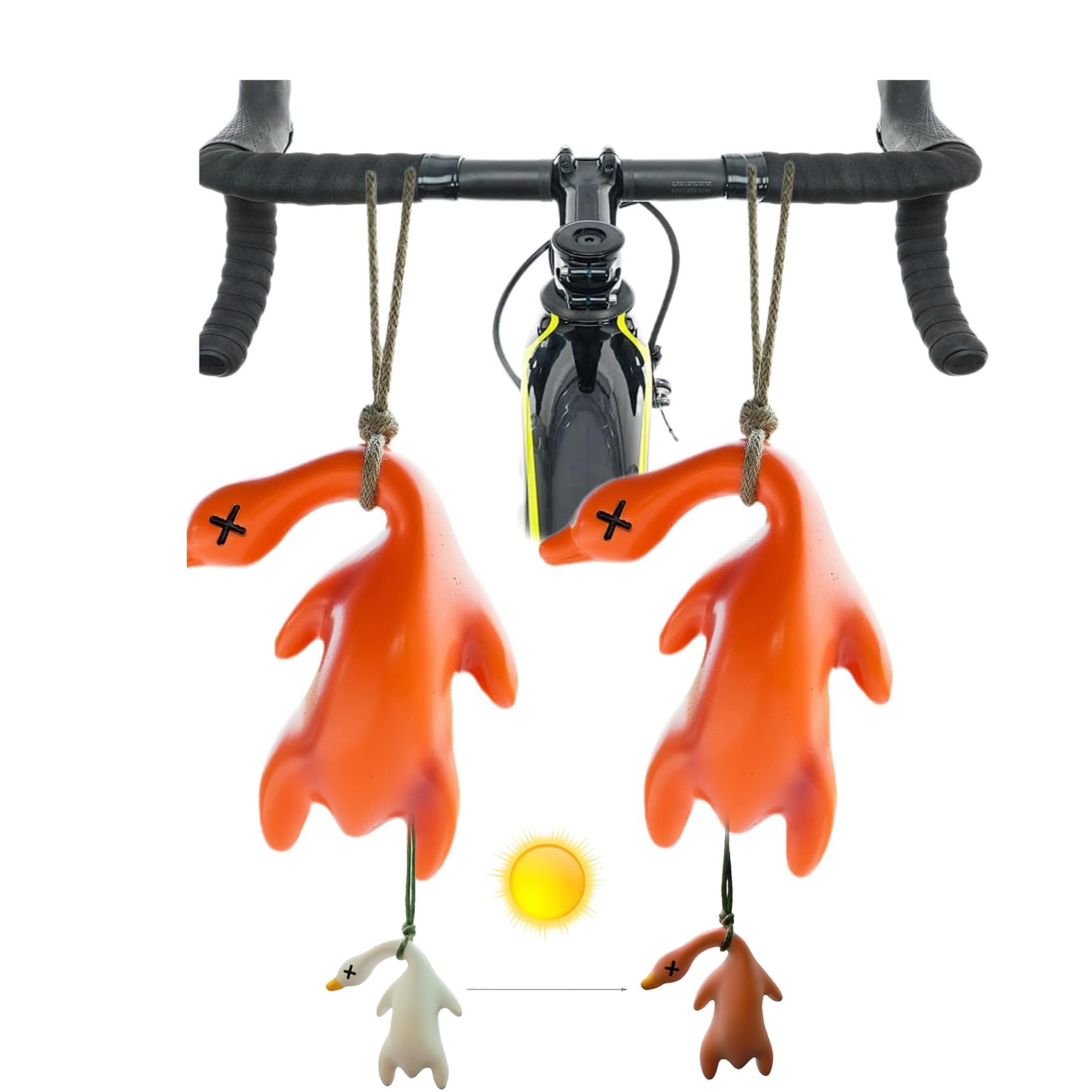 Uv Duck 10-Pack UV Color-Changing Duck Car Pendants - Temperature ...
