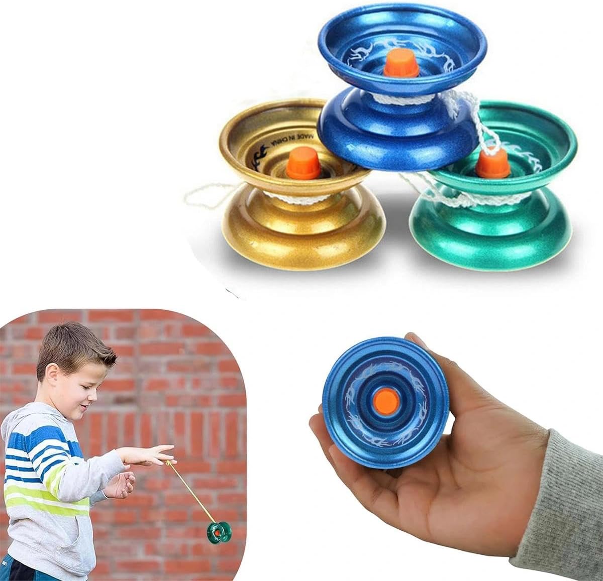 Aczyqws Alloy metal responsive yo-yo, aluminium yo-yo for beginners ...