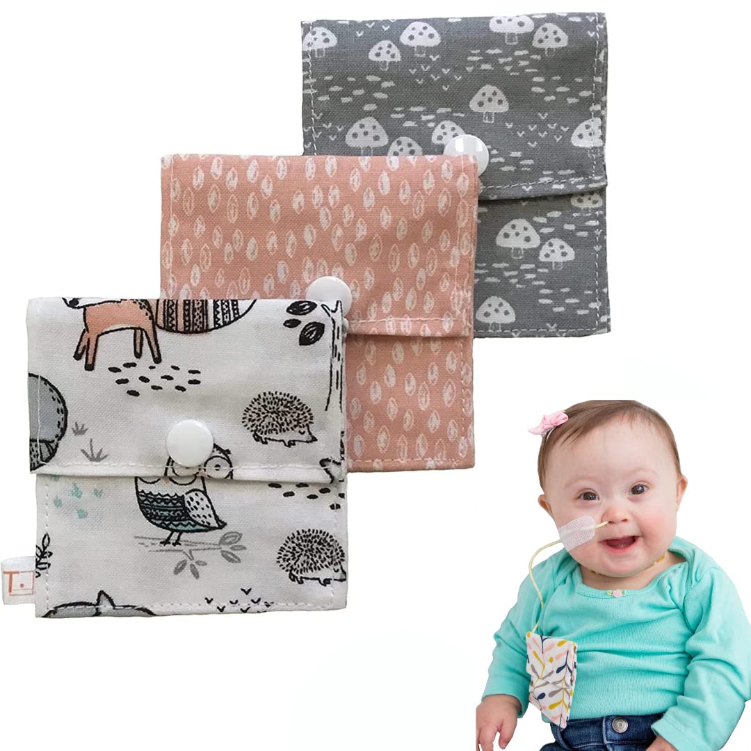 Amazon.com: Tubie Pockets Feeding Tube NG NJ Securing Holder Pouch Set ...