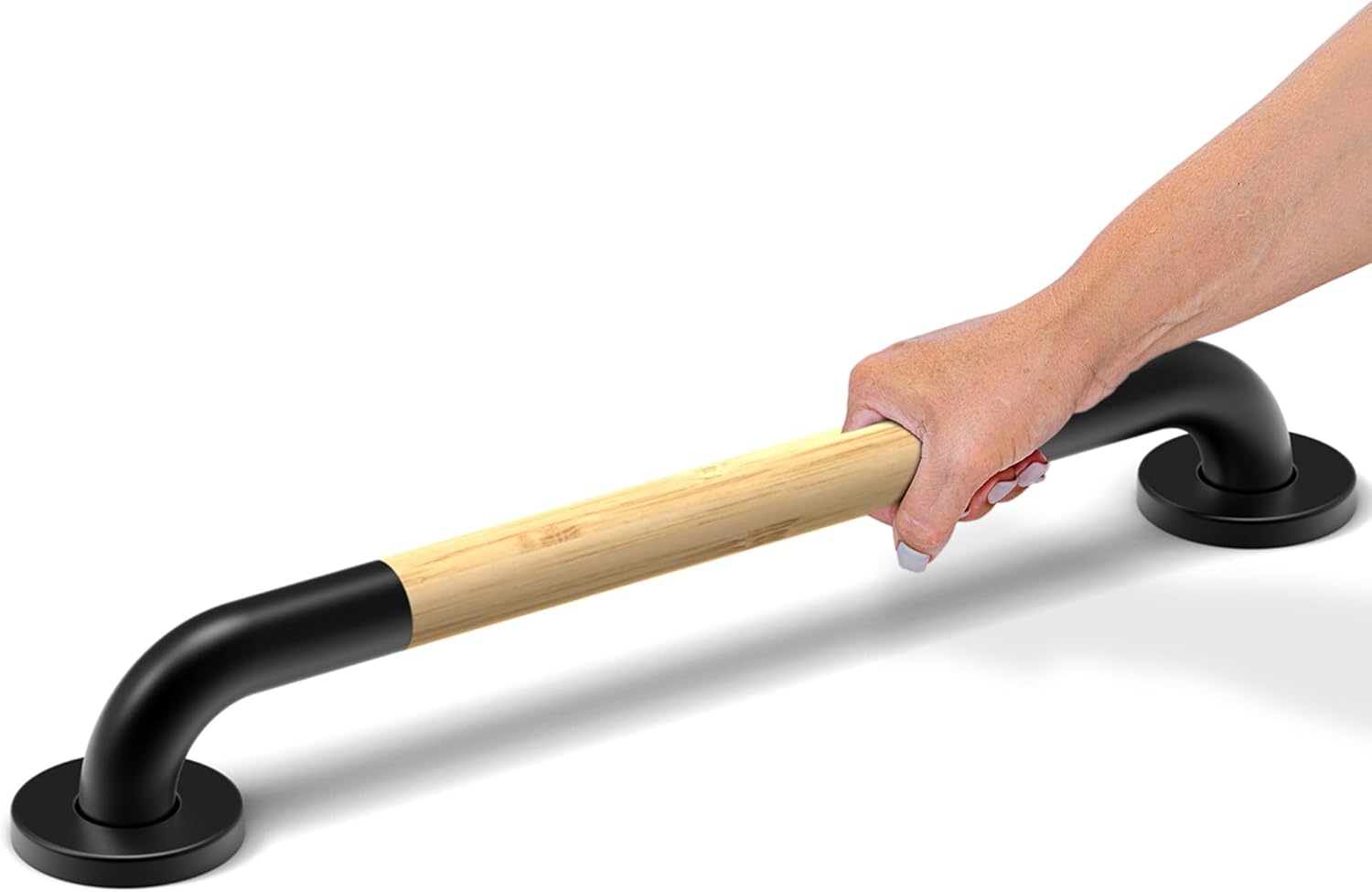 Amazon.com: AquaChase Safety Grab Bar for Bathroom & Toilet, Natural ...