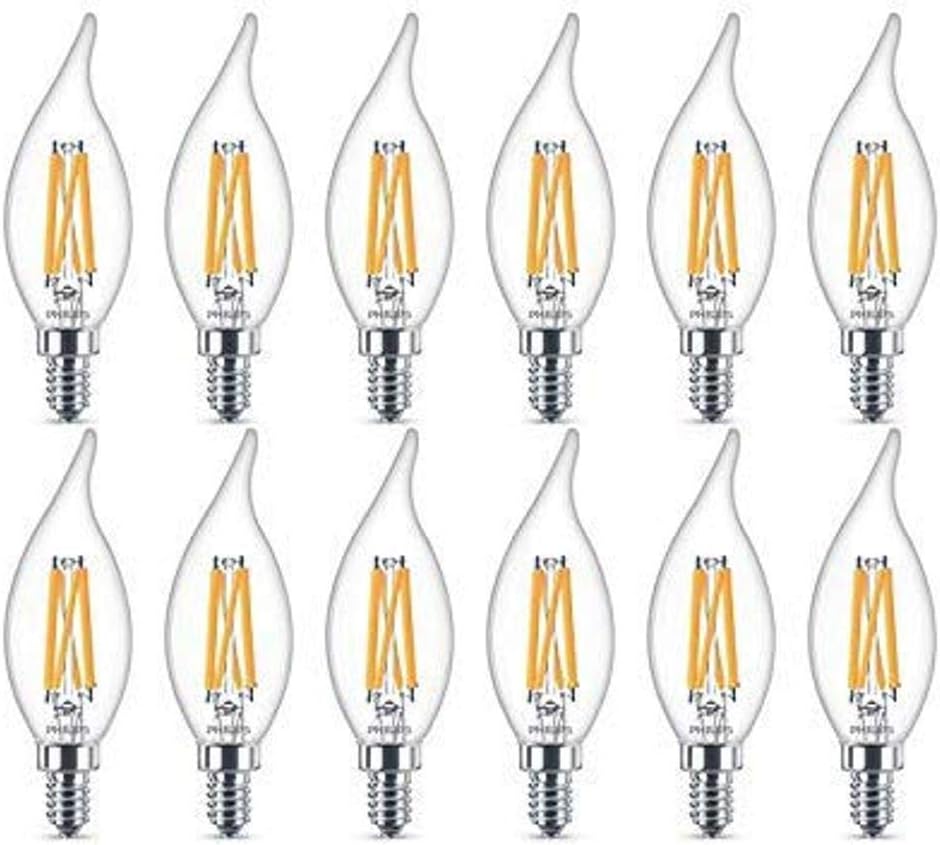 Philips LED Classic Glass Dimmable BA11 Light Bulb, 500 Lumen, Daylight ...