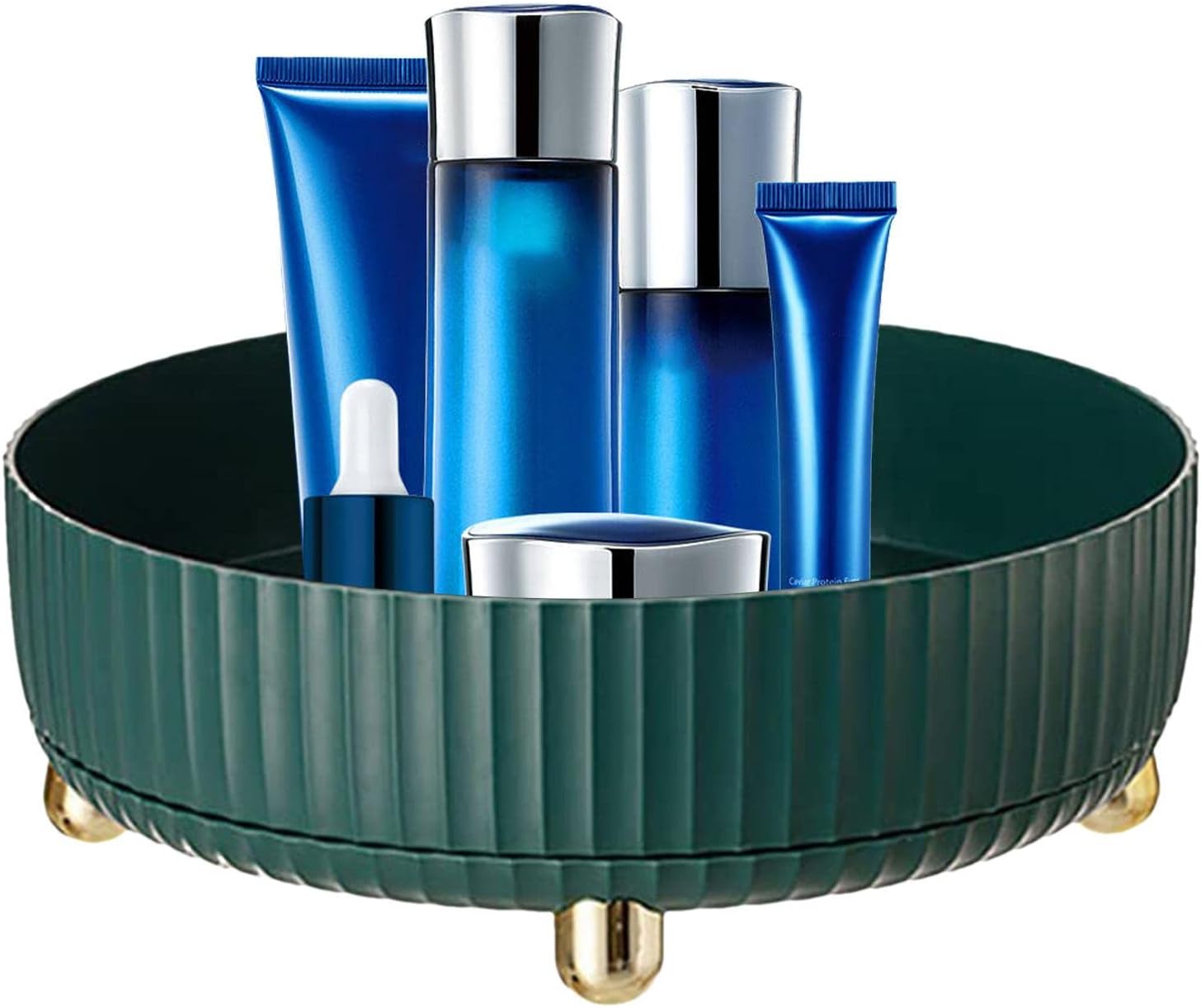 Amazon.com: Kitchen Turntable Organizer Rotating Turntable Racks with 4 ...