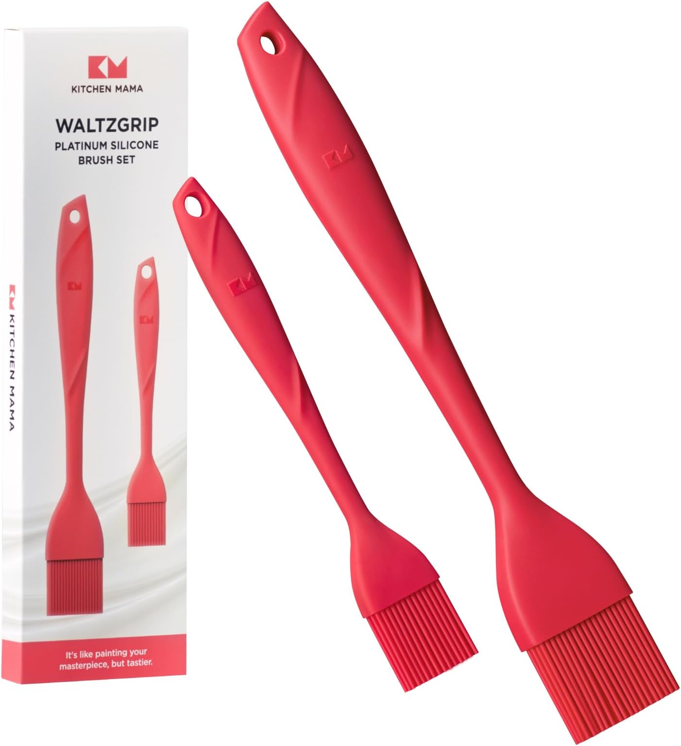 Amazon.com: Kitchen Mama Platinum Silicone Extra Wide Pastry & Basting ...