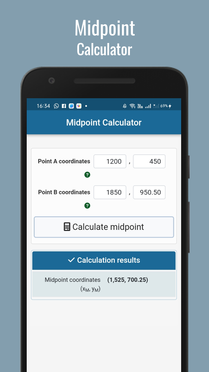 Midpoint Calculator:Amazon.com:Appstore for Android