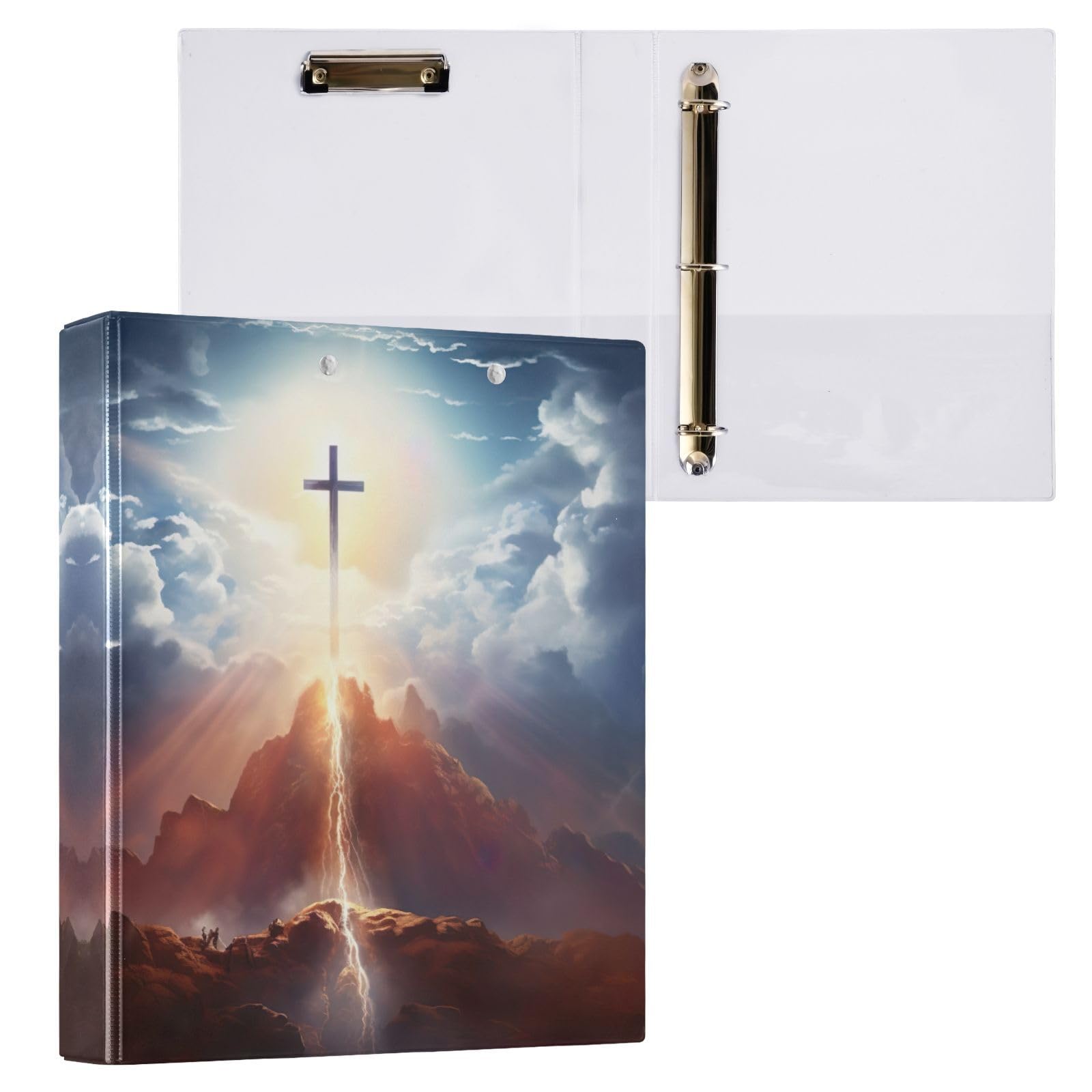 Amazon.com : SPRIPORT Lighting Sky 1.5 Inch 3 Ring Binder Holds 200 ...