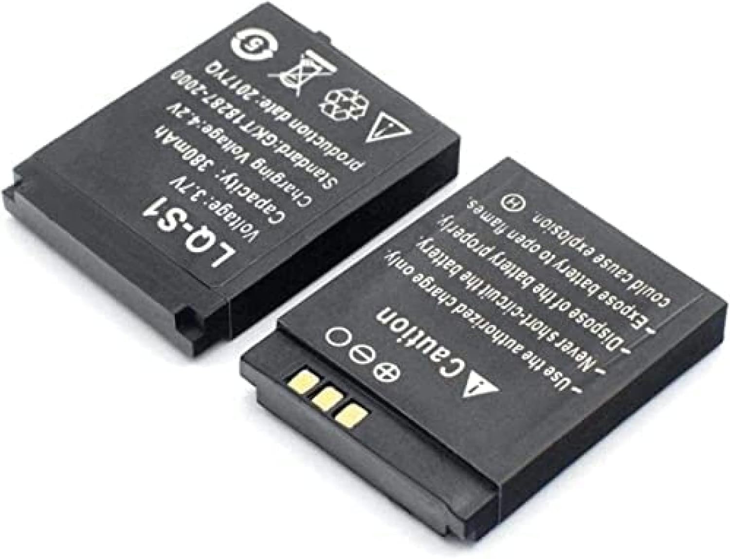 Amazon.com: LQ S1 Rechargeable Intelligent Watch Battery 3 7 V 380 MAH ...