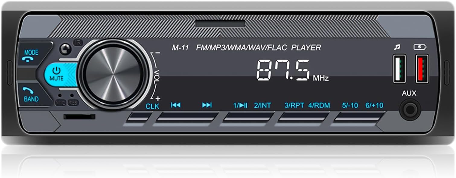 Amazon.com: SIXWIN Single Din Car Stereo with Bluetooth 5.0 Hands Free ...