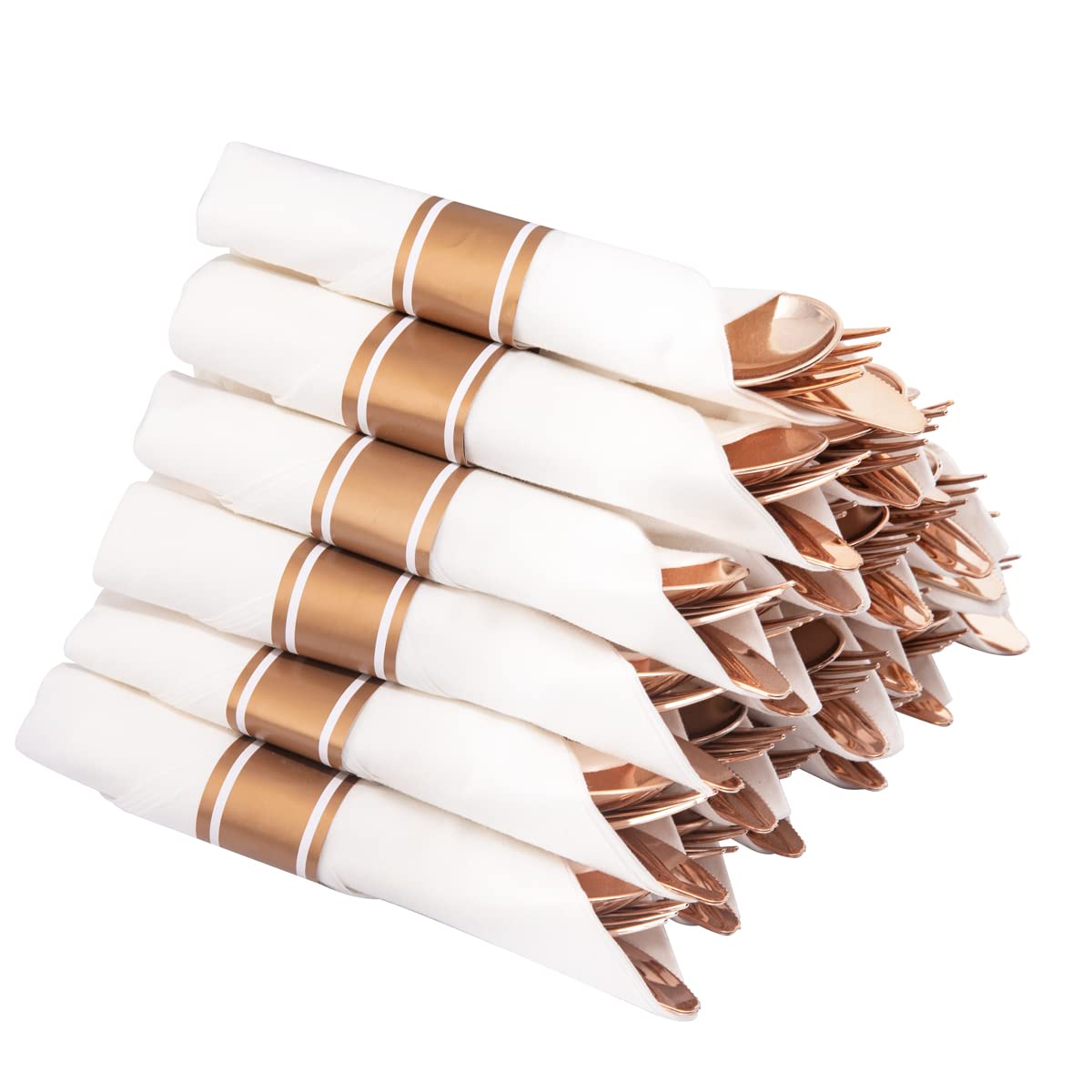 Snapklik.com : Pre Rolled Napkin And Silverware Set - 50 Pack ...