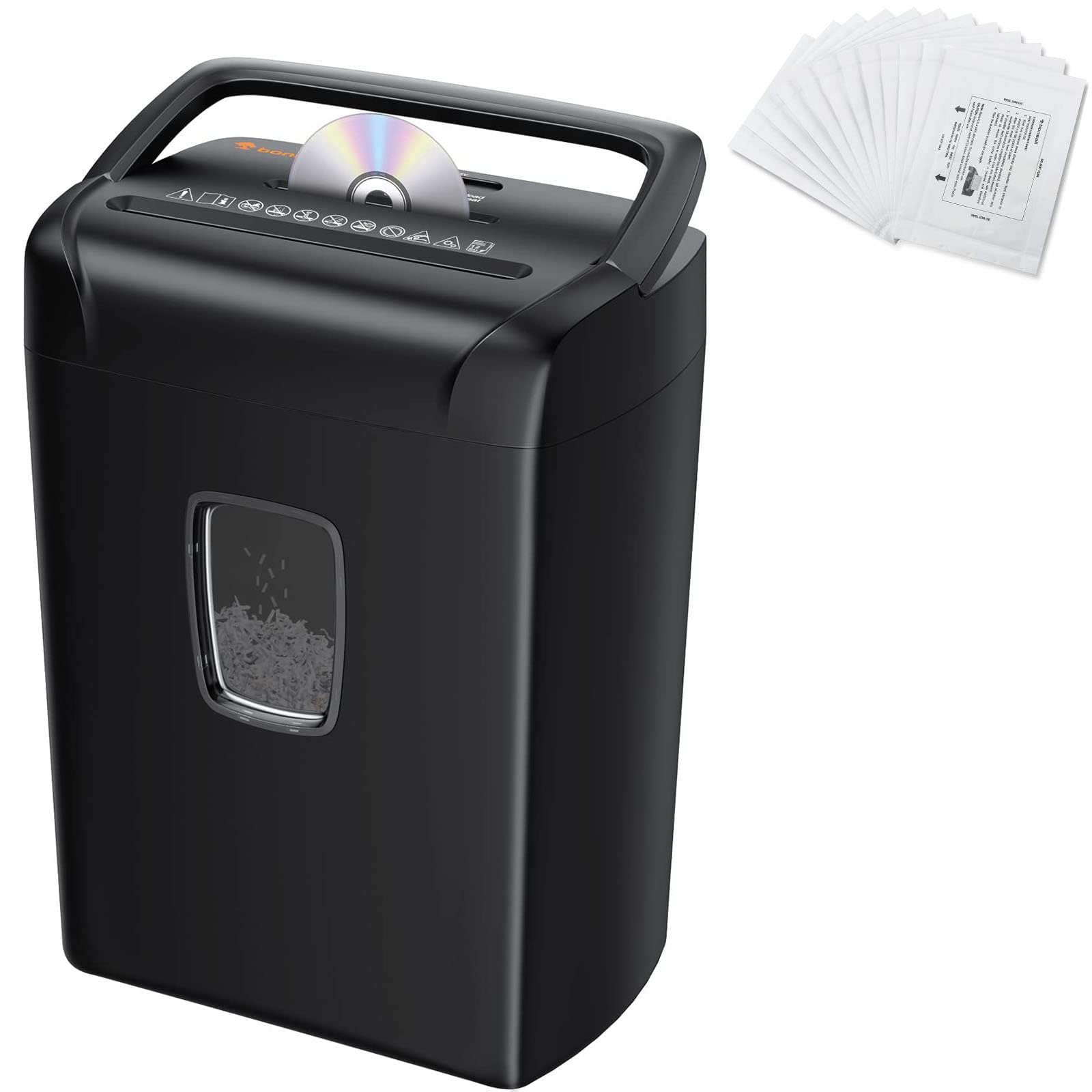 Amazon.com : Bonsaii 12 Sheet Cross Cut C243-A Paper Shredder for Home Office Use & 12 Pack ...