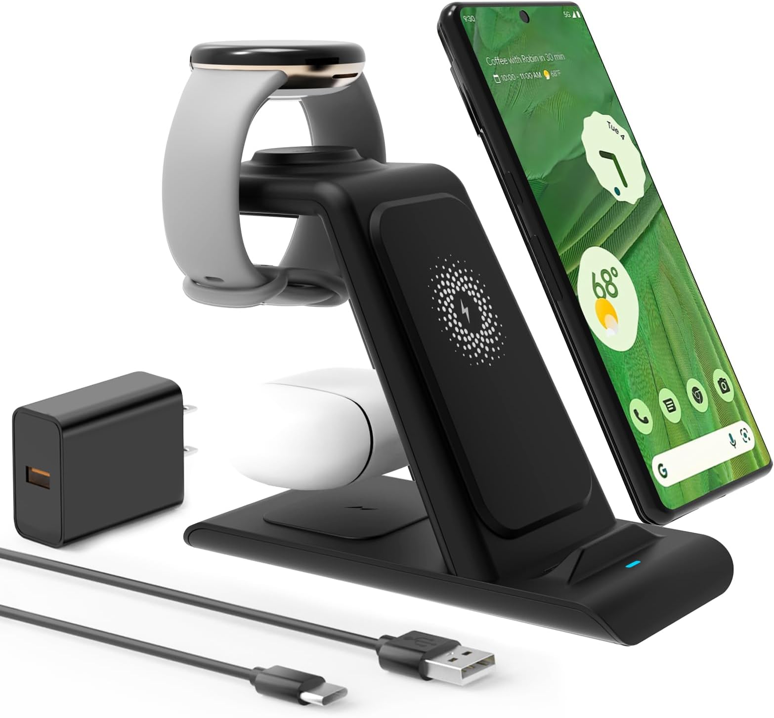 Amazon.com: SwanScout 3 in 1 Charging Station for Google Pixel Watch 3/ ...