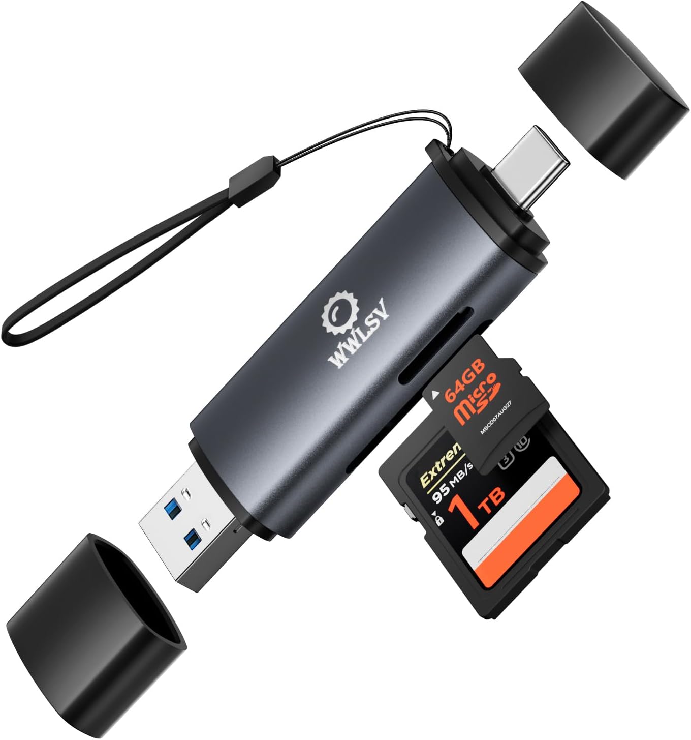 Amazon.com: SD Card Reader USB C, 2 in 1 Micro SD Card Reader, USB 3.0 ...