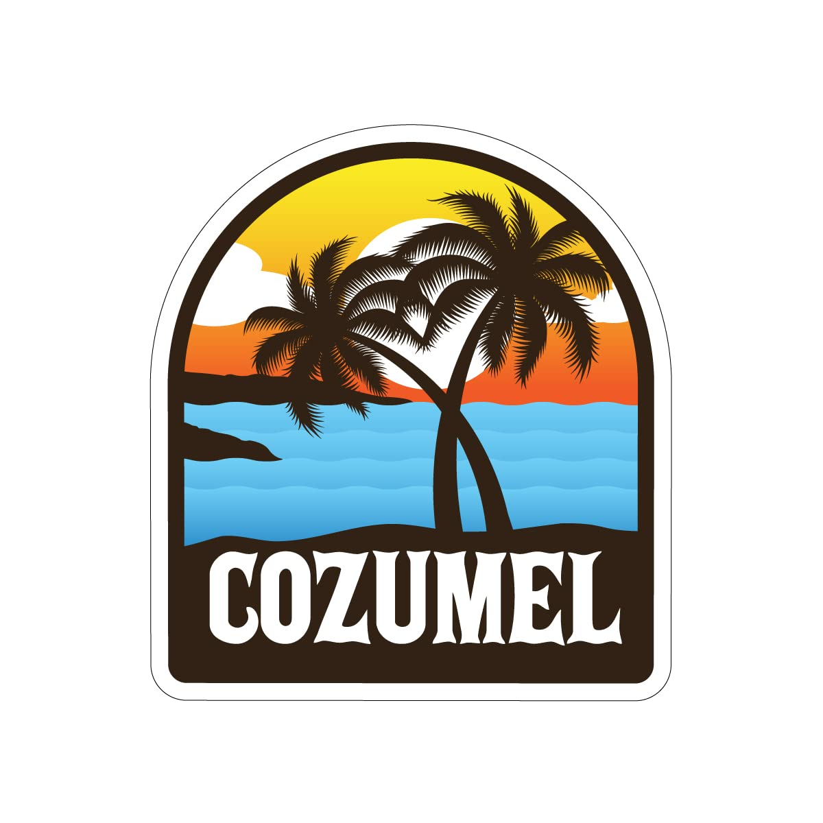 Amazon.com - Cozumel, Mexico 3 inch Sticker, S577 (Waterproof Vinyl ...