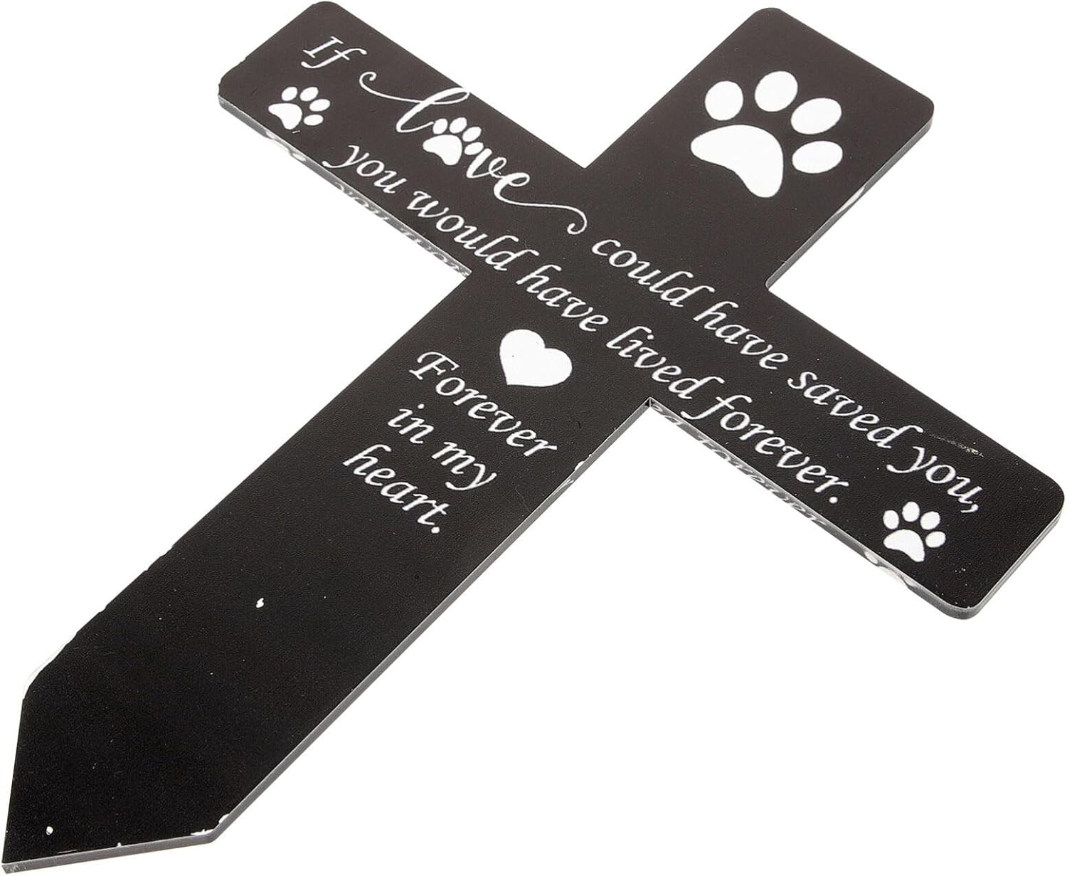 VILLCASE Stake Pet Memorial Graves Markers Acrylic Cross Stake Grave ...