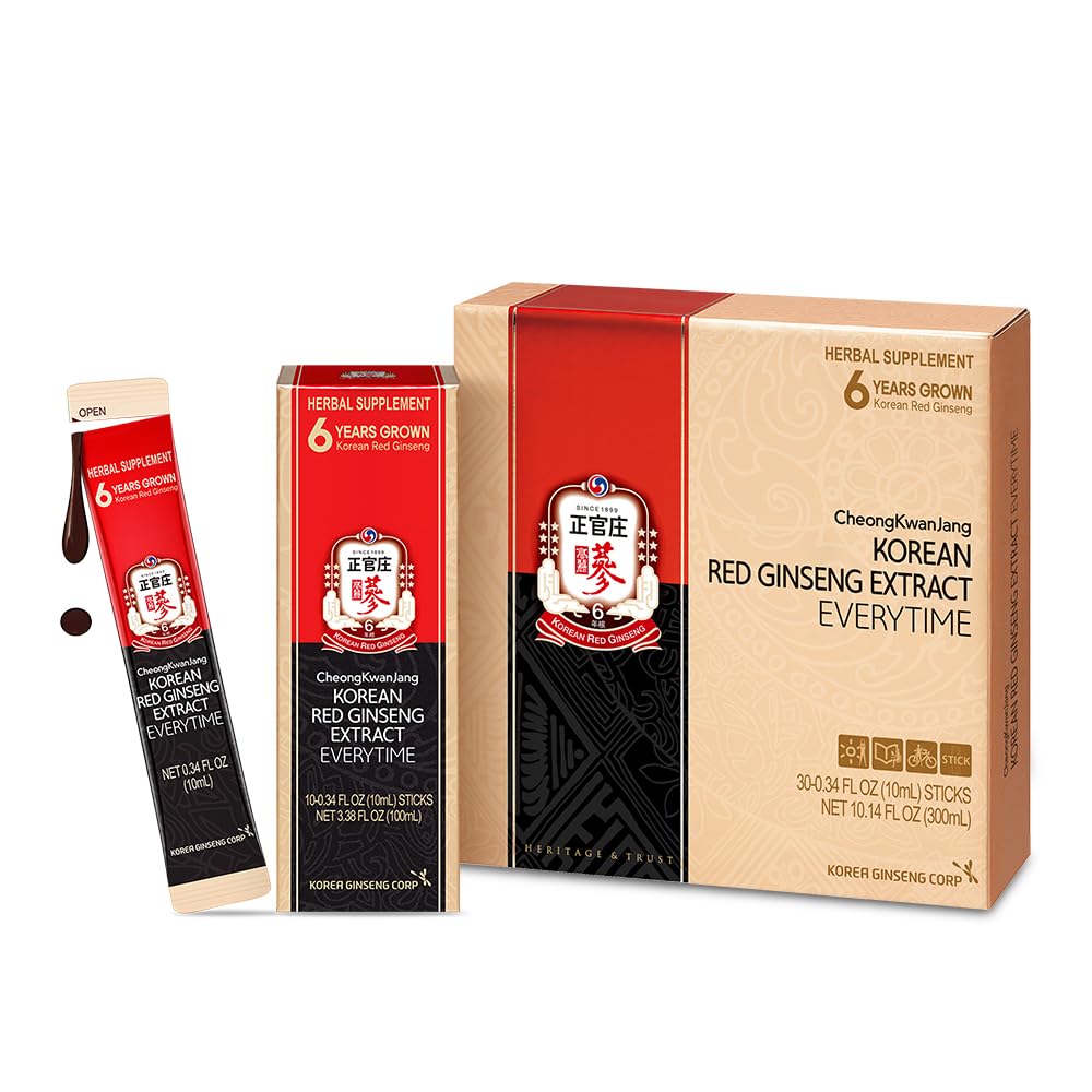 Cheongkwanjang Korean Red Ginseng Extract Everytime 3000mg Sugar Free ...