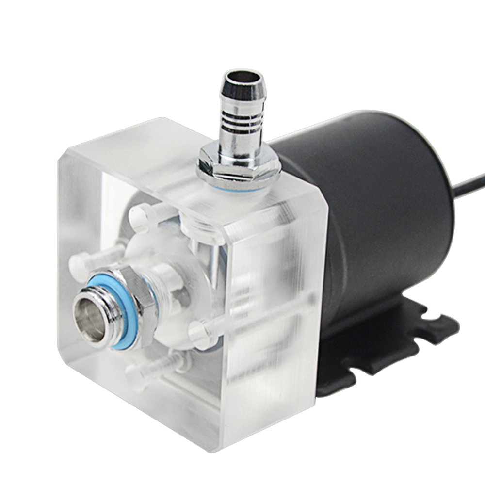 Snapklik.com : 600L/H 19W DC12V CPU Cooling Heat Exchanger Water Pump ...