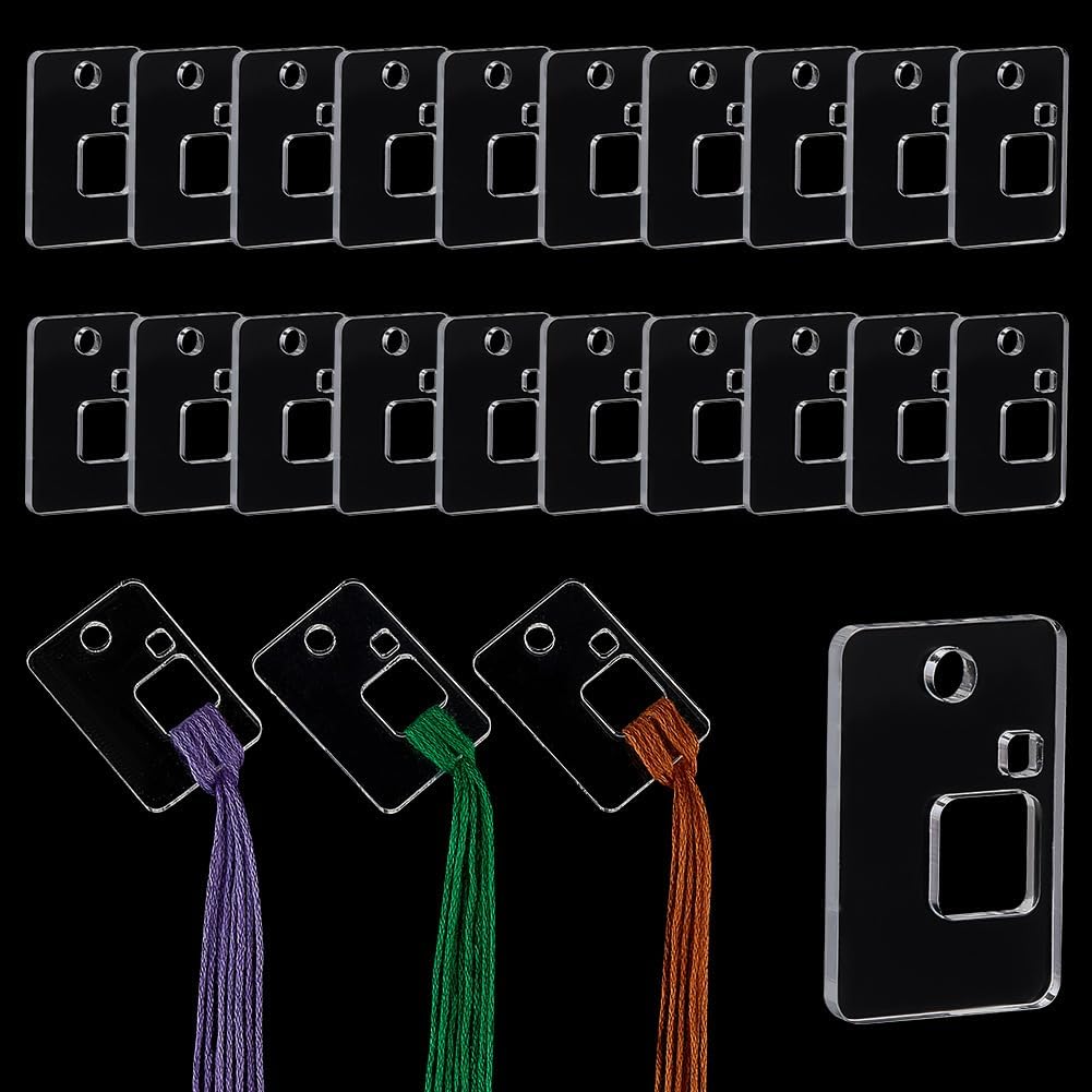 Amazon.com: PH PandaHall 30PCS Clear Acrylic Embroidery Floss, Thread ...