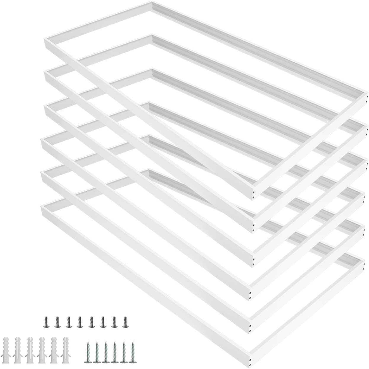 VocgoUU 6 Pack 2x4 Surface Mount Kit for 2x4 LED Flat Panel Light ...
