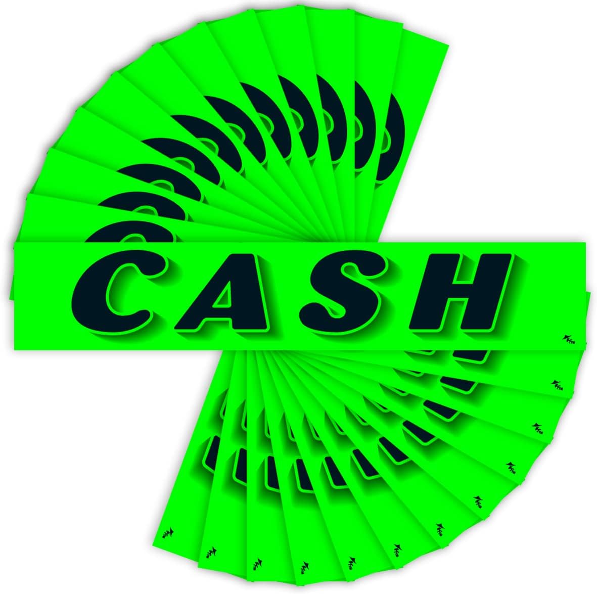 Amazon.com: EZ Line Vinyl Decals for Cars Chartreuse Large Number ...