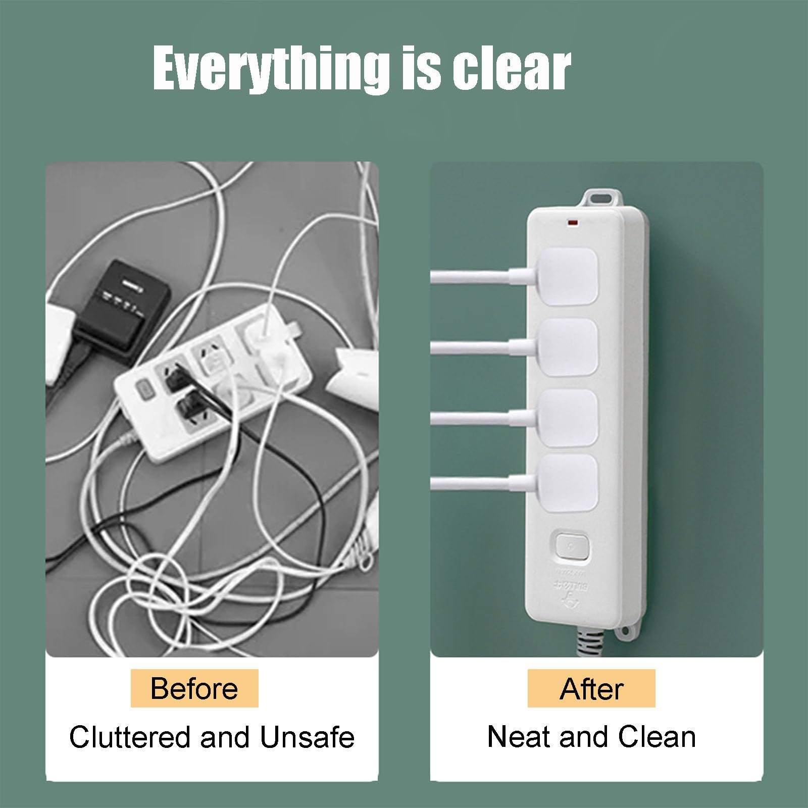 Snapklik.com : 4 Pack Remote Holder,Remote Control Holder,Self Adhesive ...