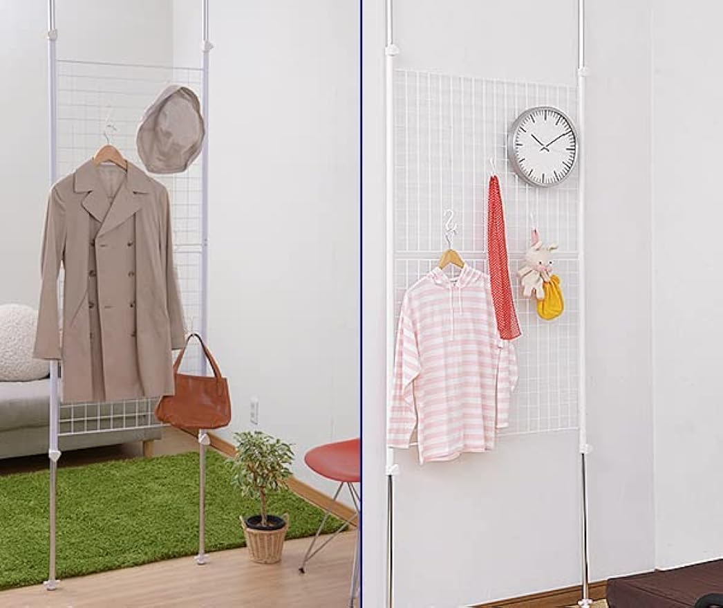 Amazon.co.jp: Tension Rack, Tension Partition, Partition, Screen, Mesh ...