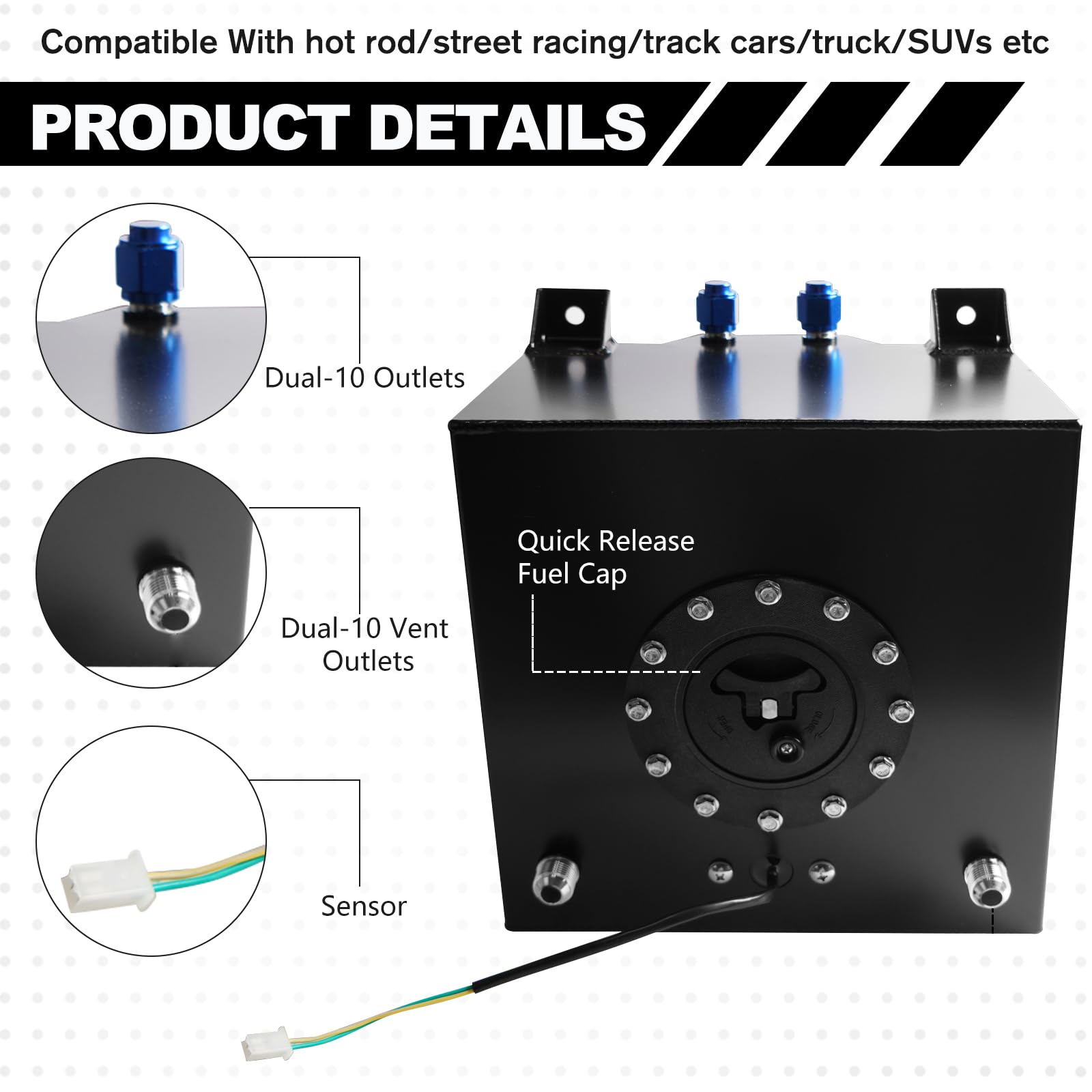 Snapklik.com : GSTP 5 Gallon 20L Fuel Cell Polished