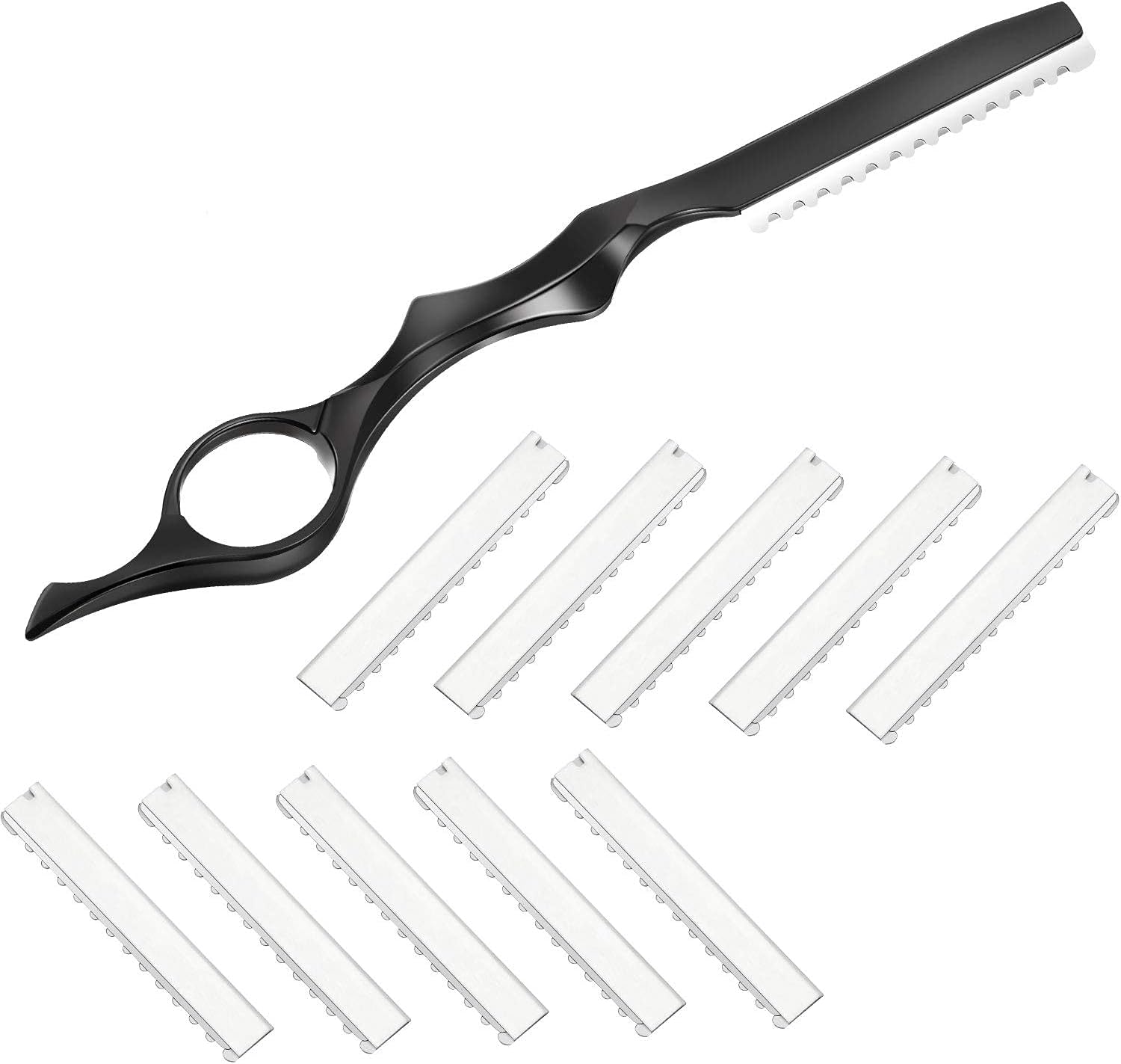 11 Pieces Hair Styling Razor Hair Thinning Comb Hair Texturizing ...